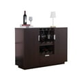 Kingfisher Lane Wine Rack Buffet in Espresso - Walmart.com