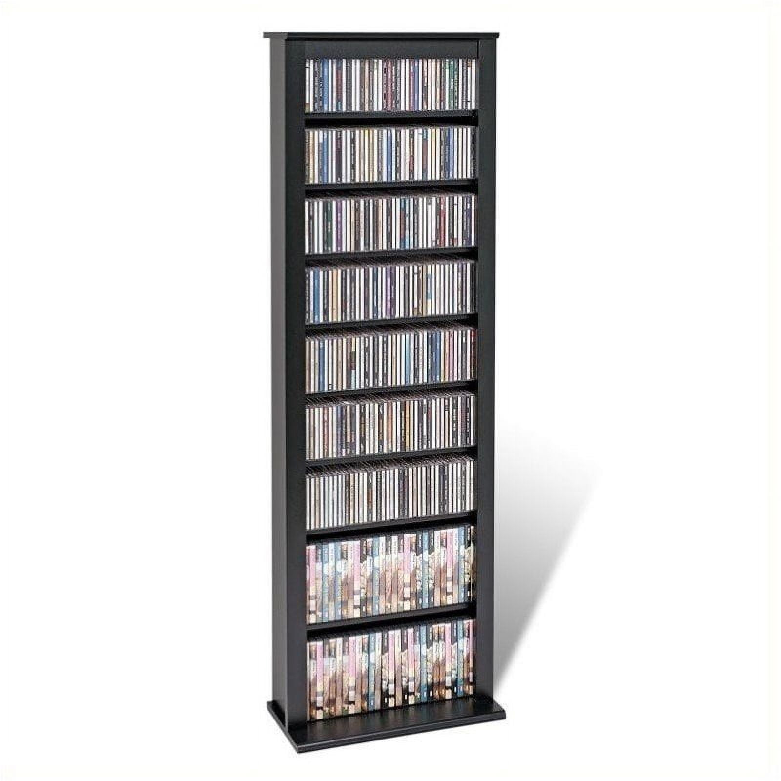 Kingfisher Lanes 64" Slim CD DVD Media Storage Tower in Black - Walmart.com