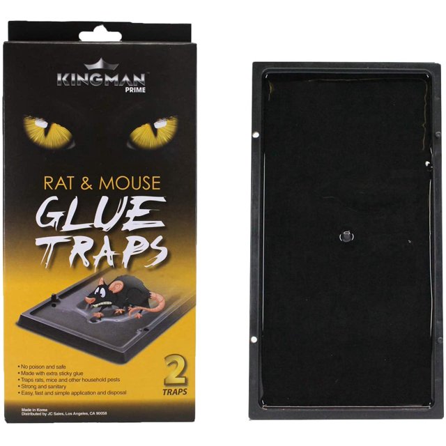 Kingman Prime Mouse Trap Rat Trap Glue Trap/Board (Medium Size) (2 ...