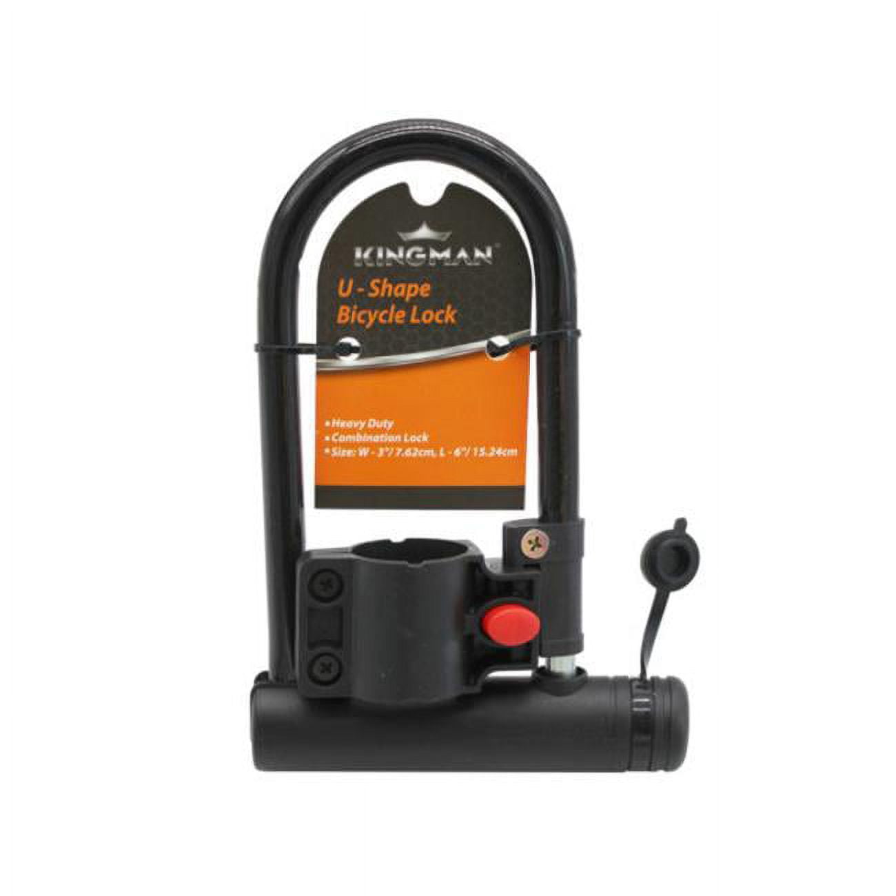 Kingman U-Shaped Bicycle Lock Set - Pack of 4 - Walmart.com