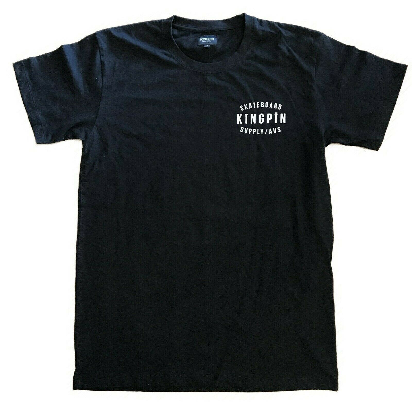 Kingpin Skate Supply Tee Retro Black New Skateboard T-Shirt - Walmart.com