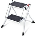 Kingrack Portable 2 Step Ladder, Foldable, Non-Slip, Indoor Use ...