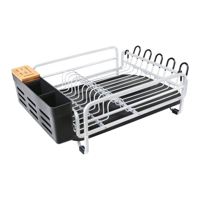 Kingrack Aluminum Dish Drying Rack,Large Dish Rack and Drain Board Set ...