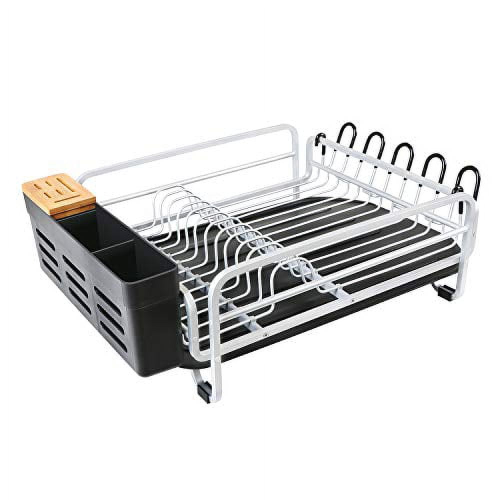 Kingrack Aluminum Dish Drying Rack,Large Dish Rack and Drain Board Set ...