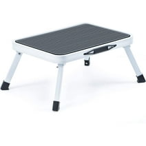 Mainstays One Step Folding Step Stool, Black Plastic - Walmart.com