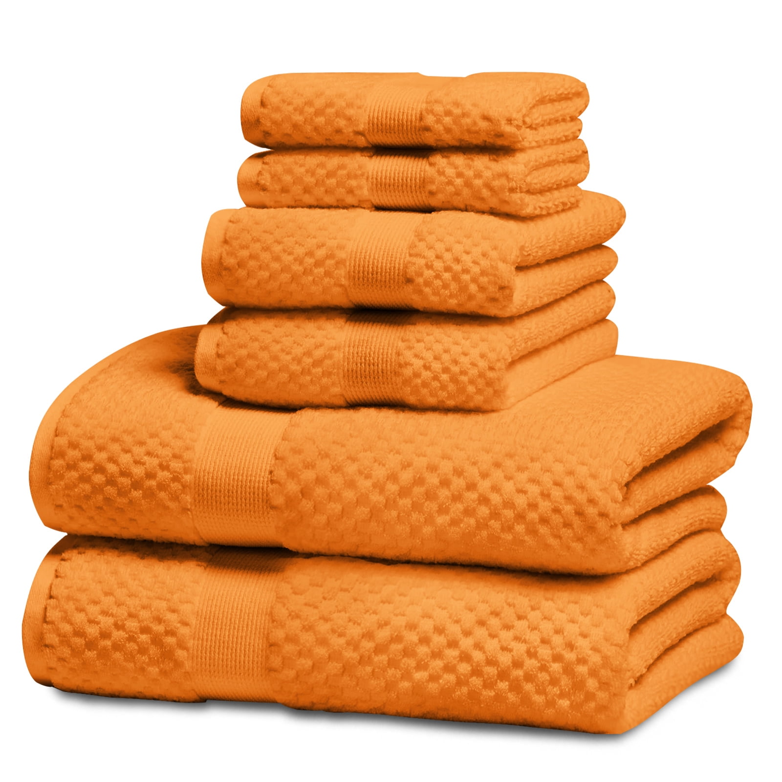 Kingrest Bath Towel Sets of 6 Pieces, 2 Bath Towels 2 Hand Towels 2 ...