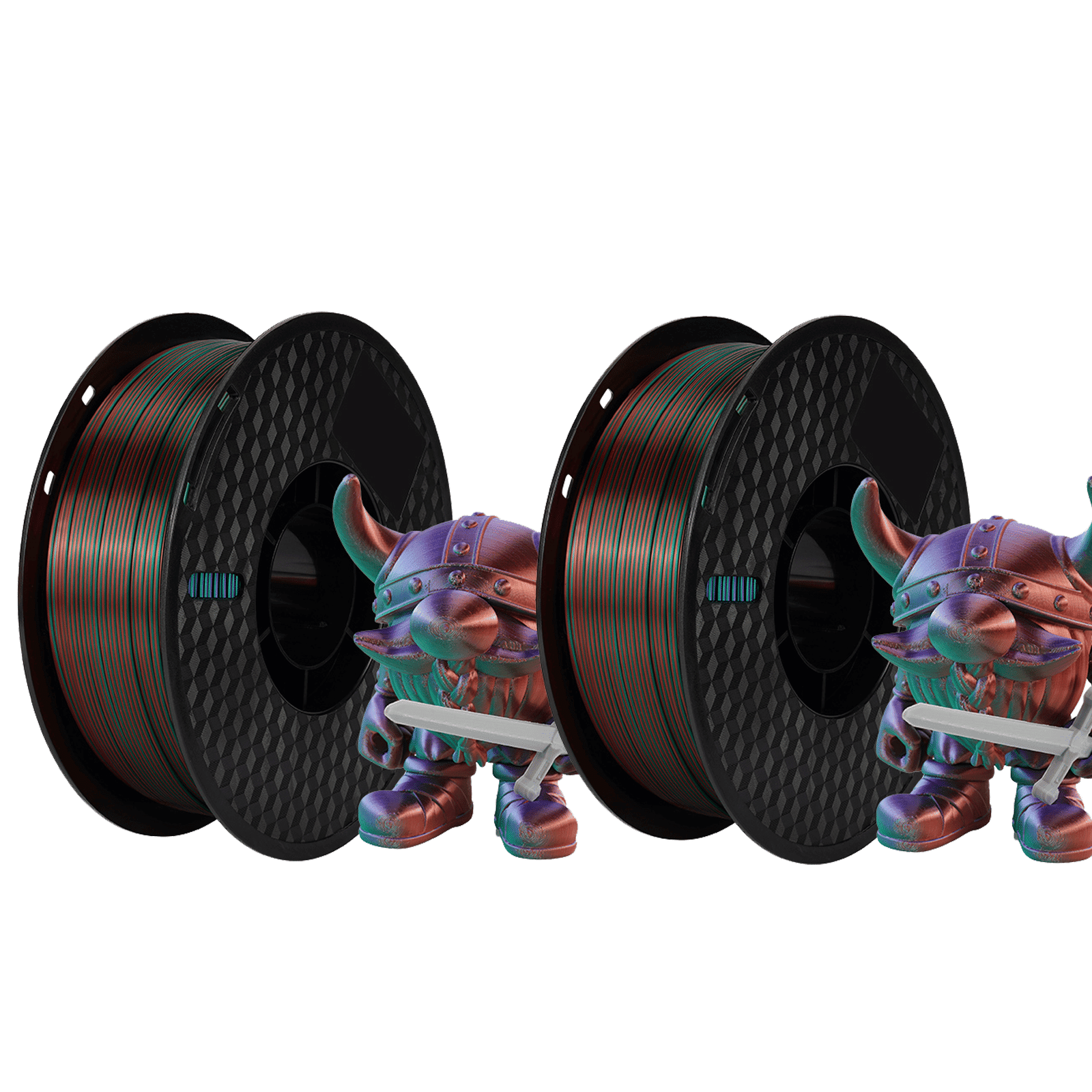 Kingroon PLA Filament Tricolor 1.75mm 1KG Spool - Silk PLA 3D Printing ...