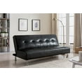 Kings Brand Furniture Black Klik Klak Convertible Sofa Bed Sleeper ...