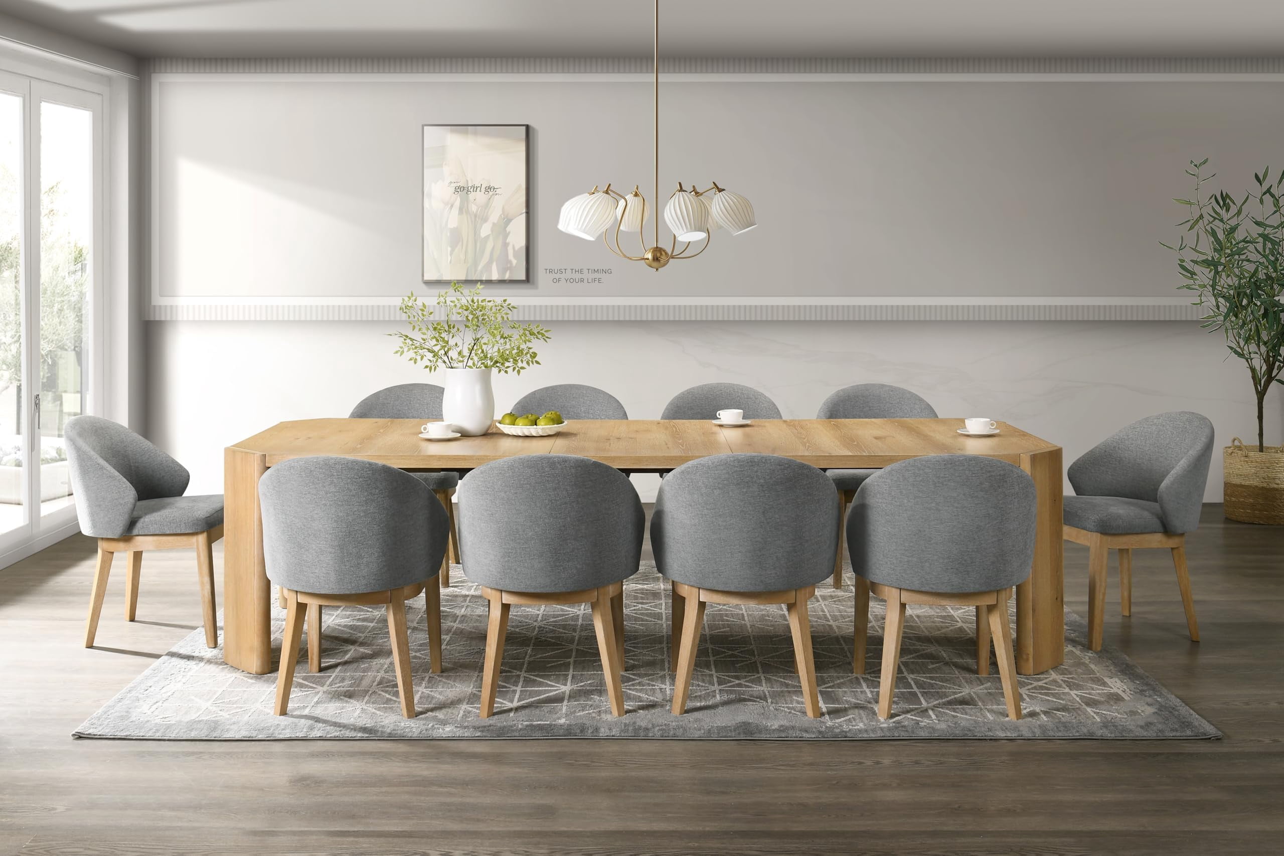 Kings Brand Furniture Casper 11-Piece Dining Set – Modern Design with ...
