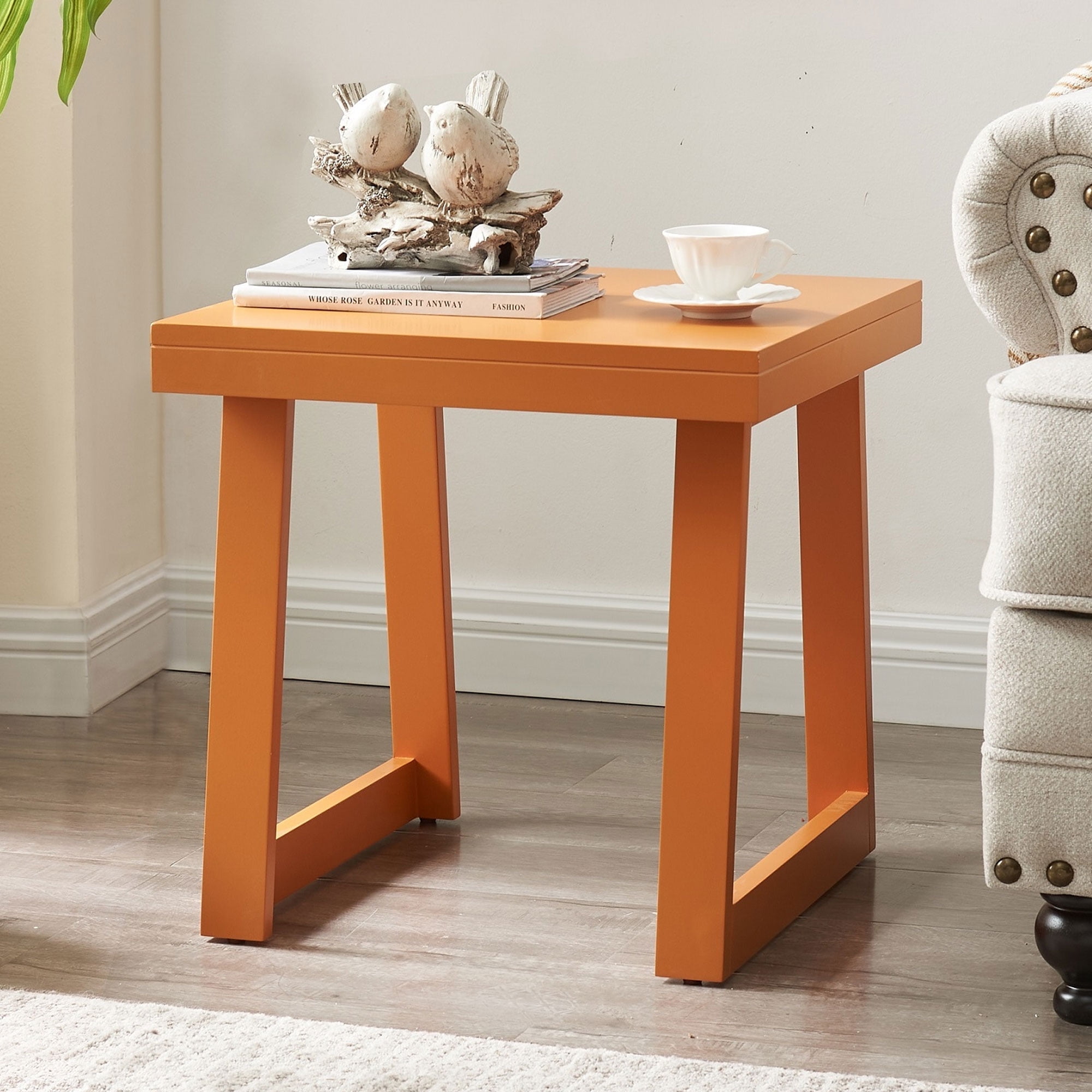 Kings Brand Furniture Charlie Square Side End Table, Couch Bedside ...