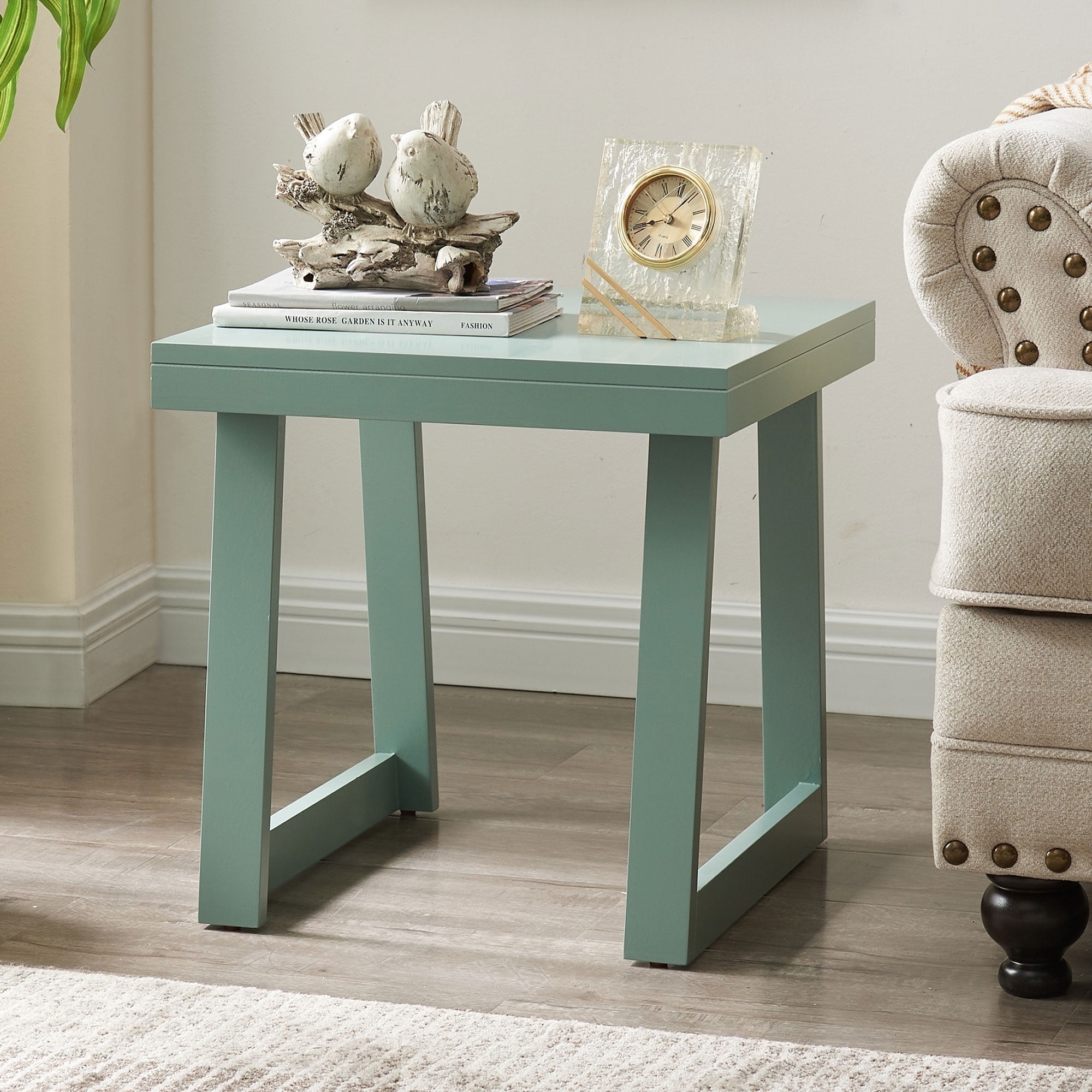 Kings Brand Furniture Charlie Square Side End Table, Couch Bedside ...