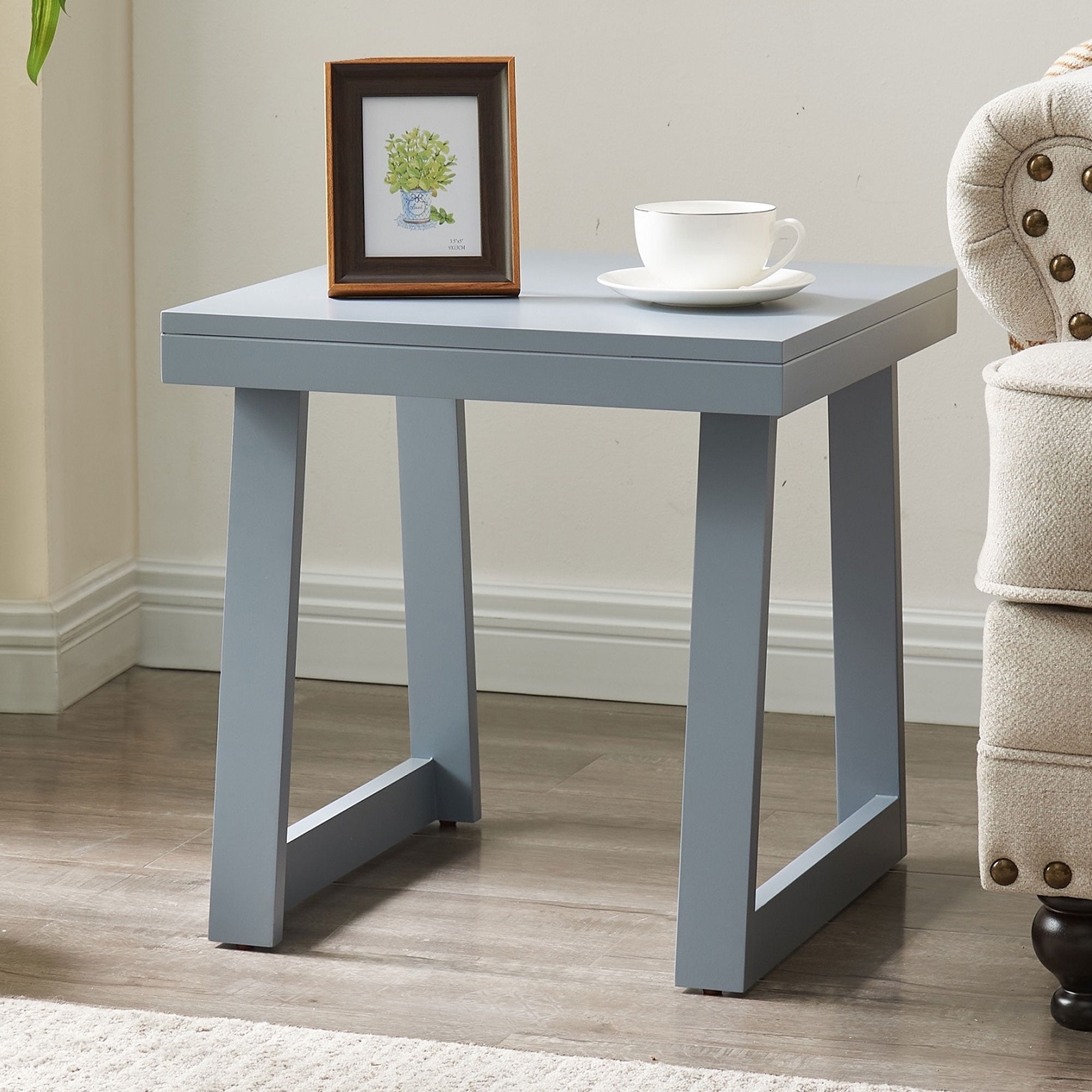 Kings Brand Furniture Charlie Square Side End Table, Couch Bedside ...