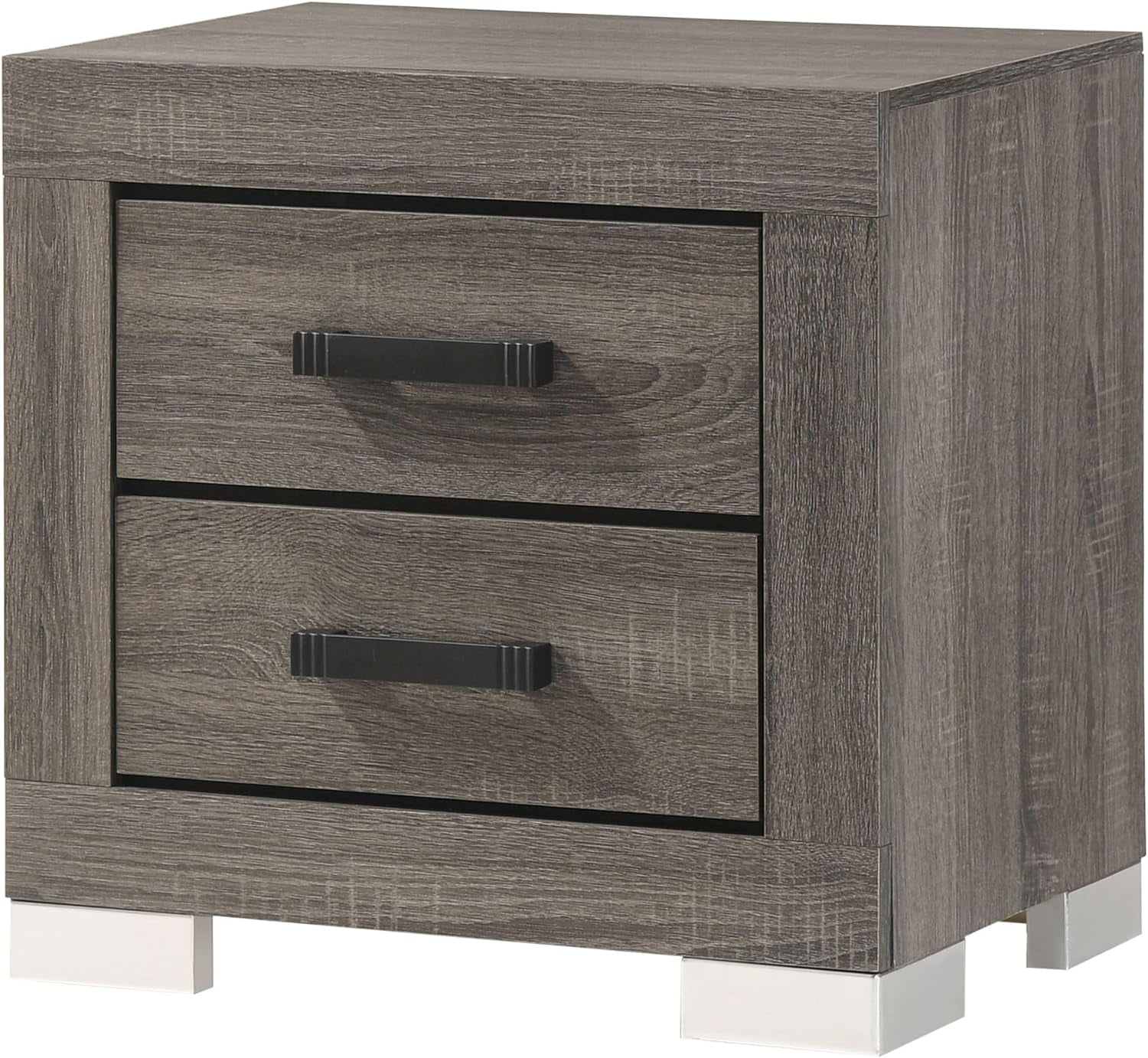 Kings Brand Furniture Edmond 2-Drawer Wood Nightstand - Walmart.com