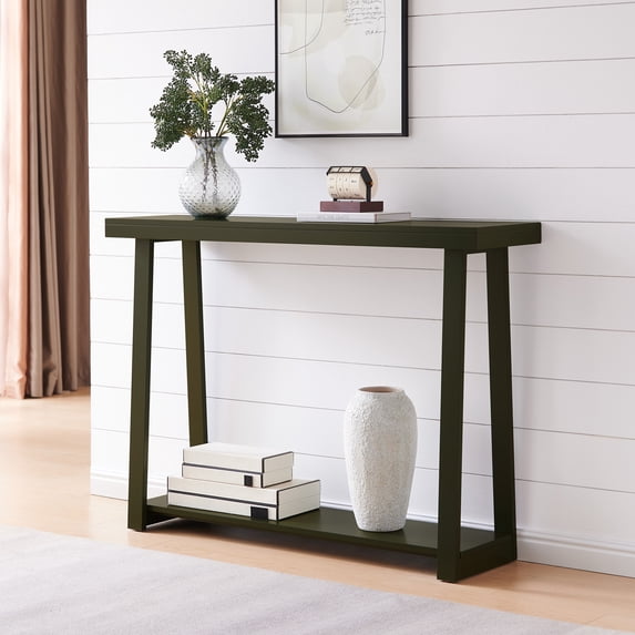 Kings Brand Furniture Emma Wood Console Sofa Table with Storage Shelf ...