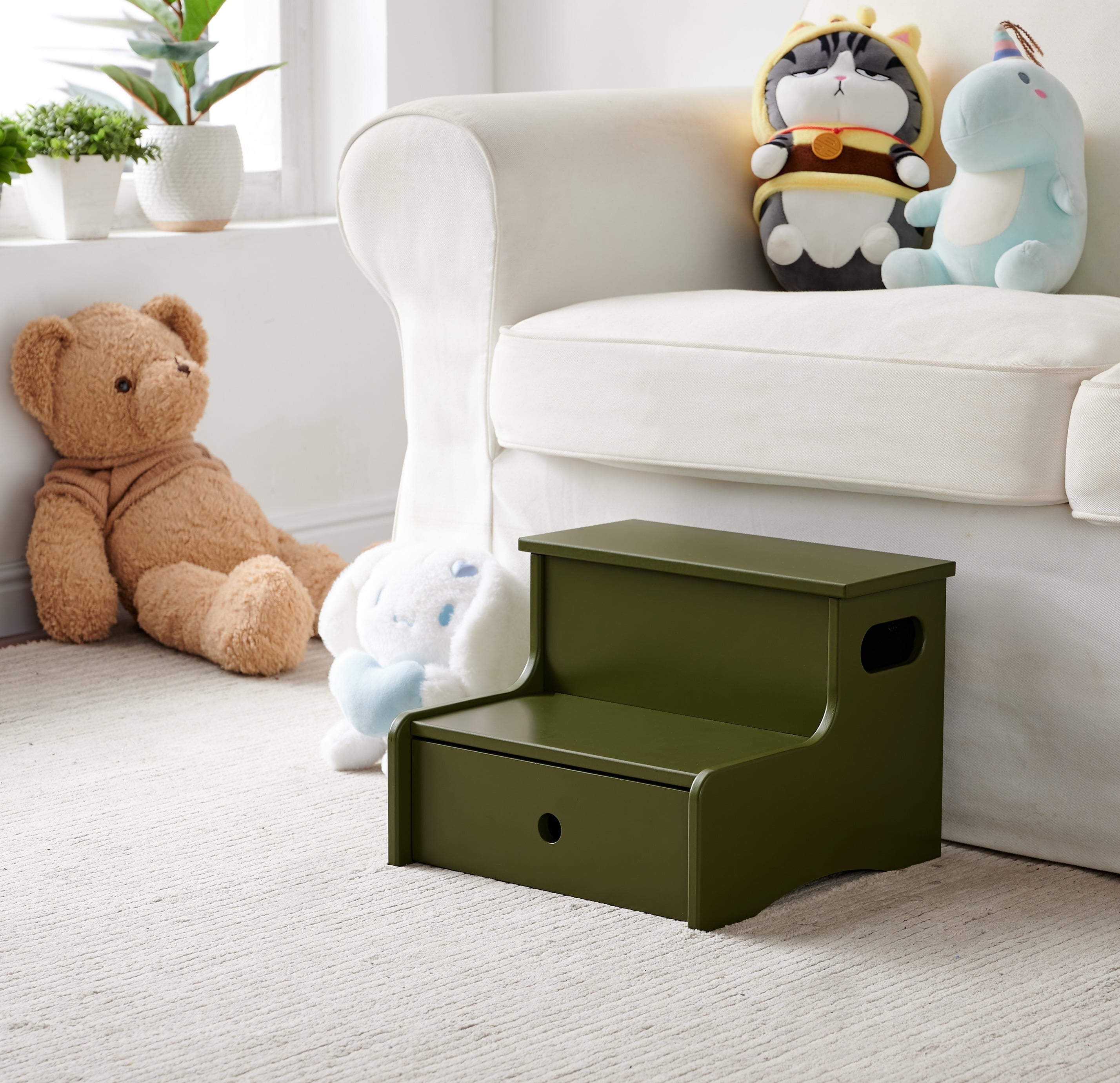 Kings Brand Furniture Lylia Kids Step Stool - Two Step Stools for ...