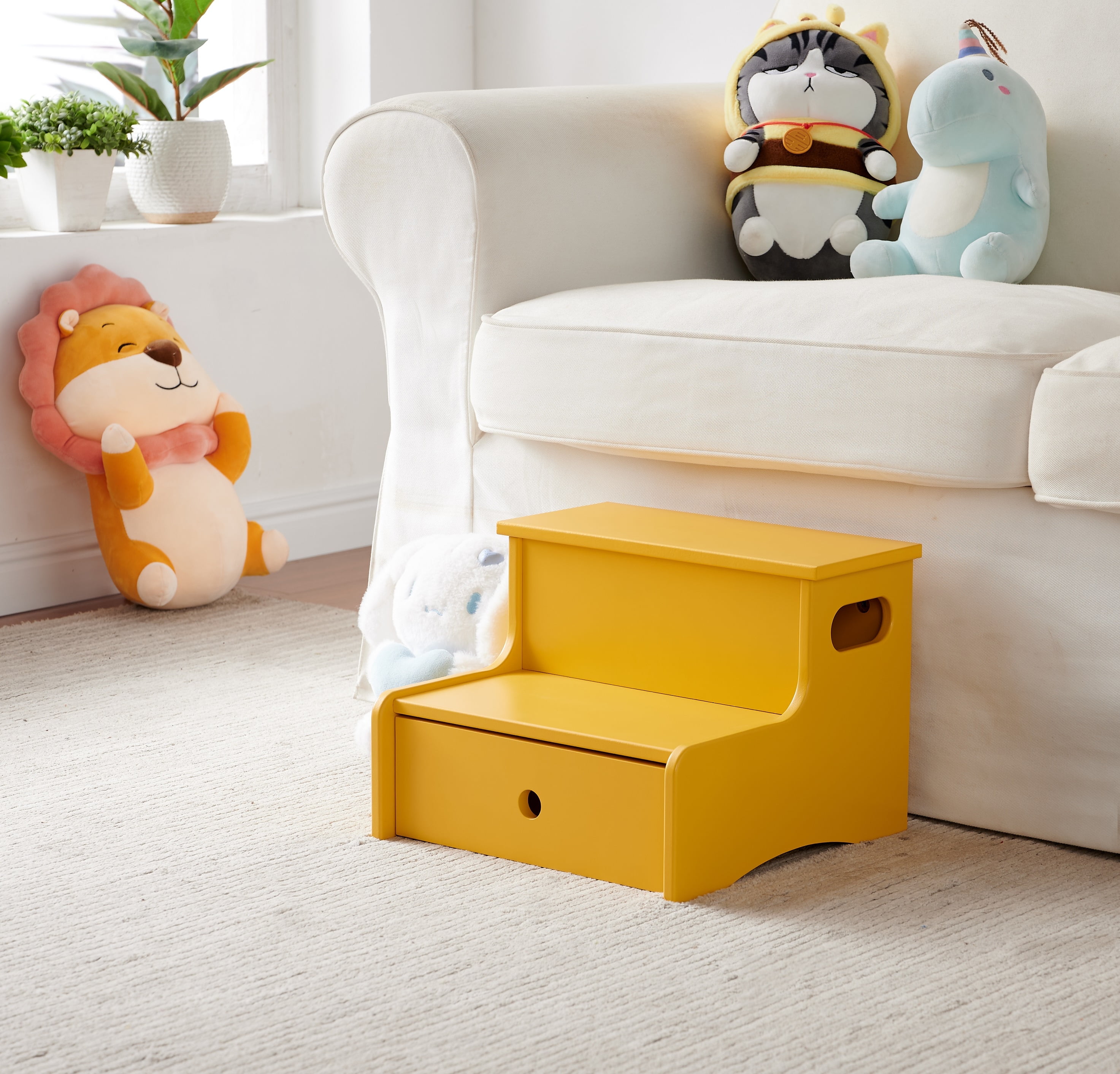 Kings Brand Furniture Lylia Kids Step Stool - Two Step Stools for ...