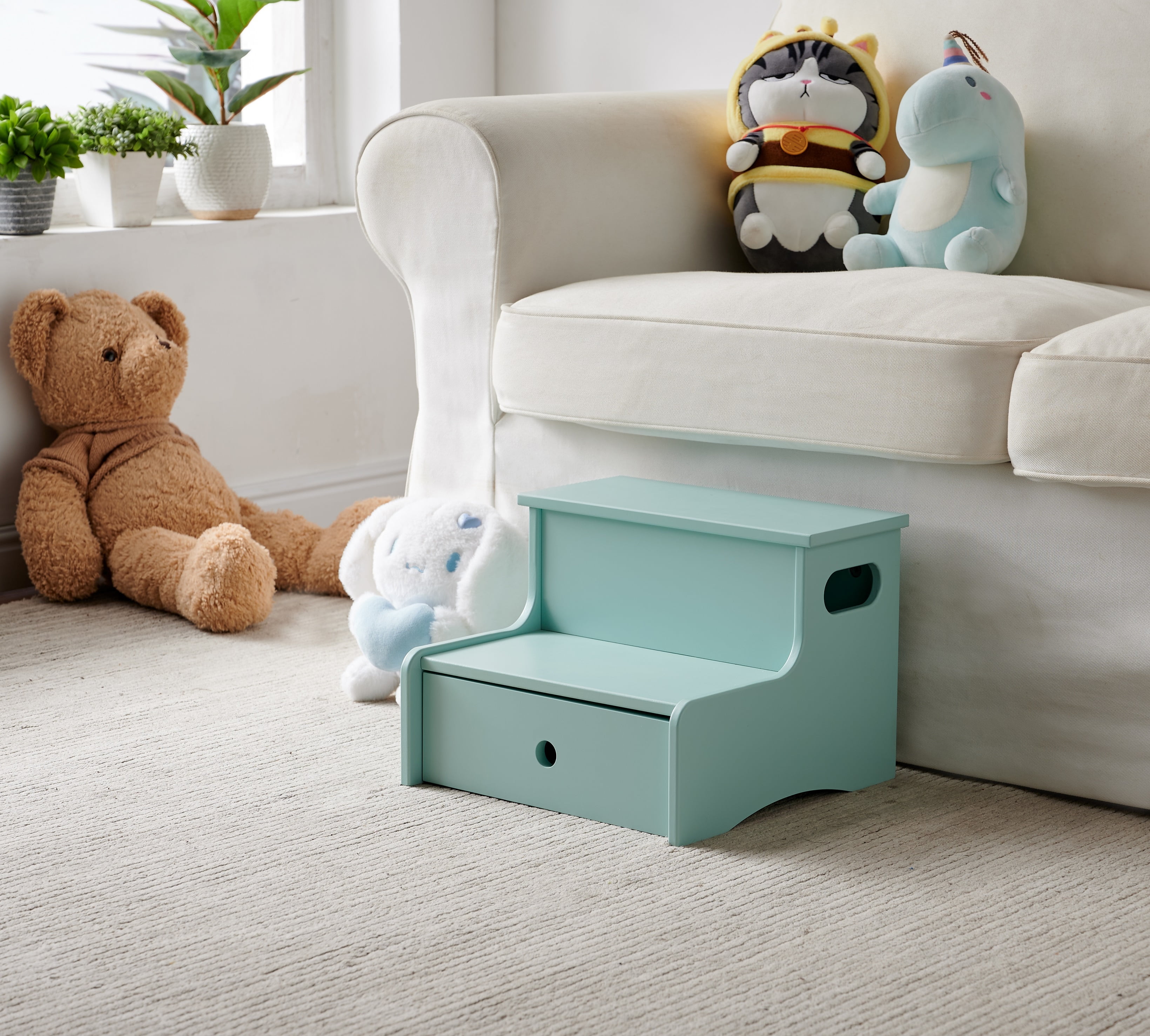 Kings Brand Furniture Lylia Kids Step Stool - Two Step Stools for ...