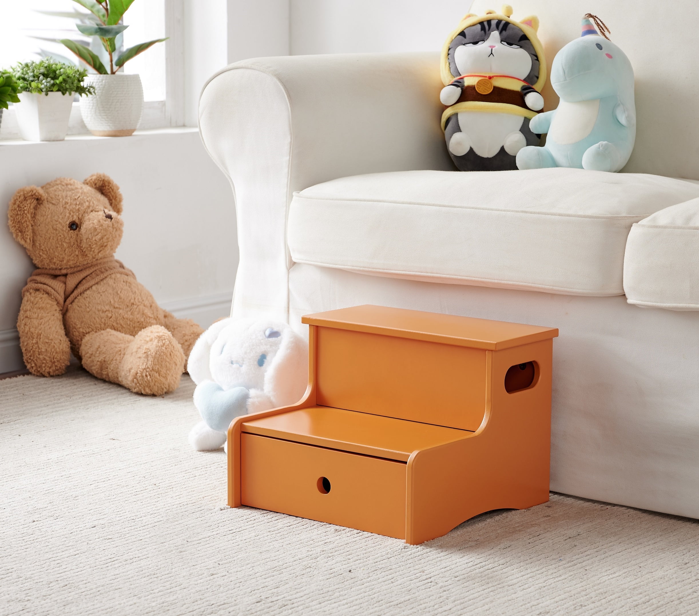 Kings Brand Furniture Lylia Kids Step Stool - Two Step Stools for ...