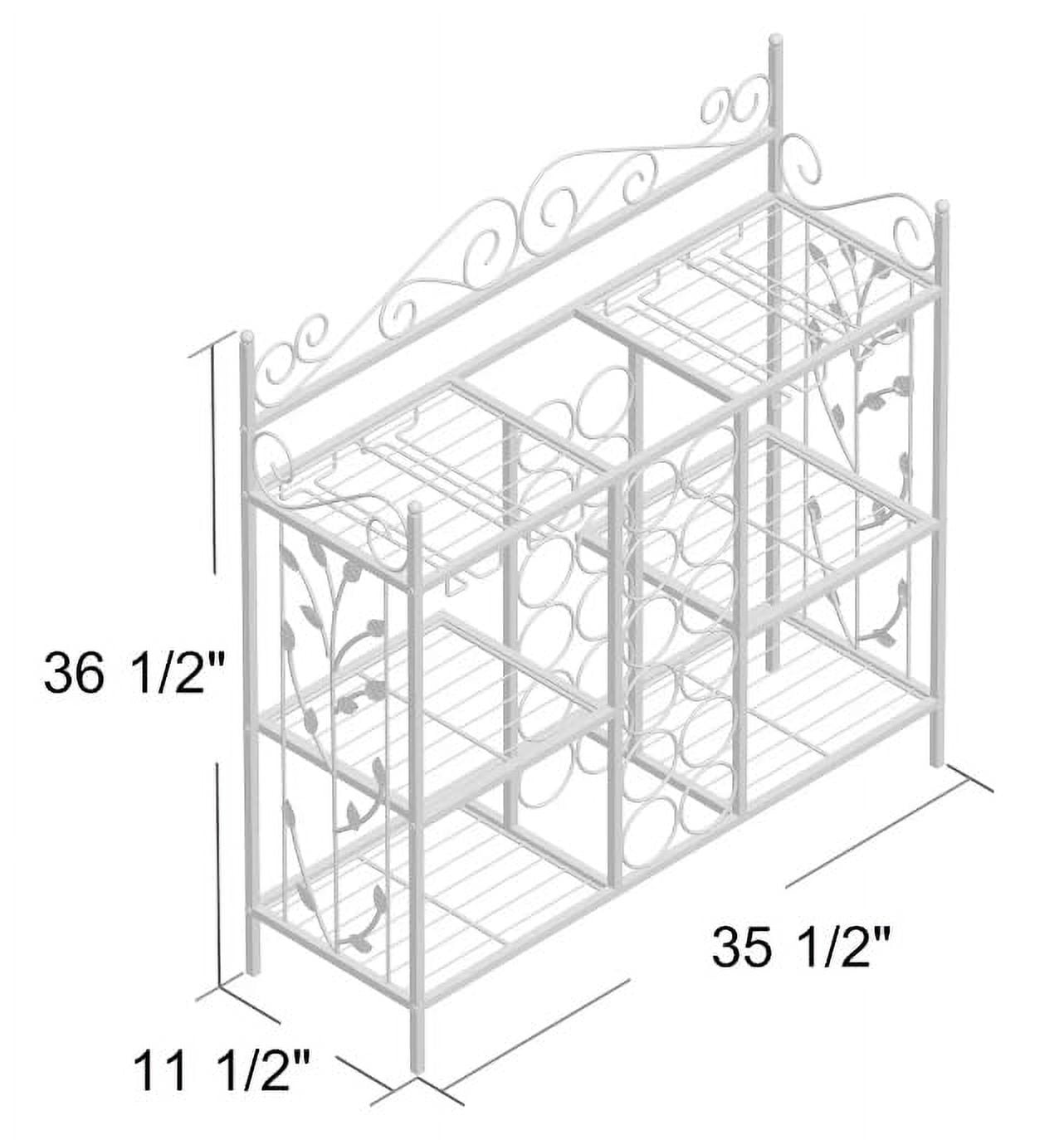 Kings Brand Furniture - Metal Console Table Wine Rack, Liquor Bar ...