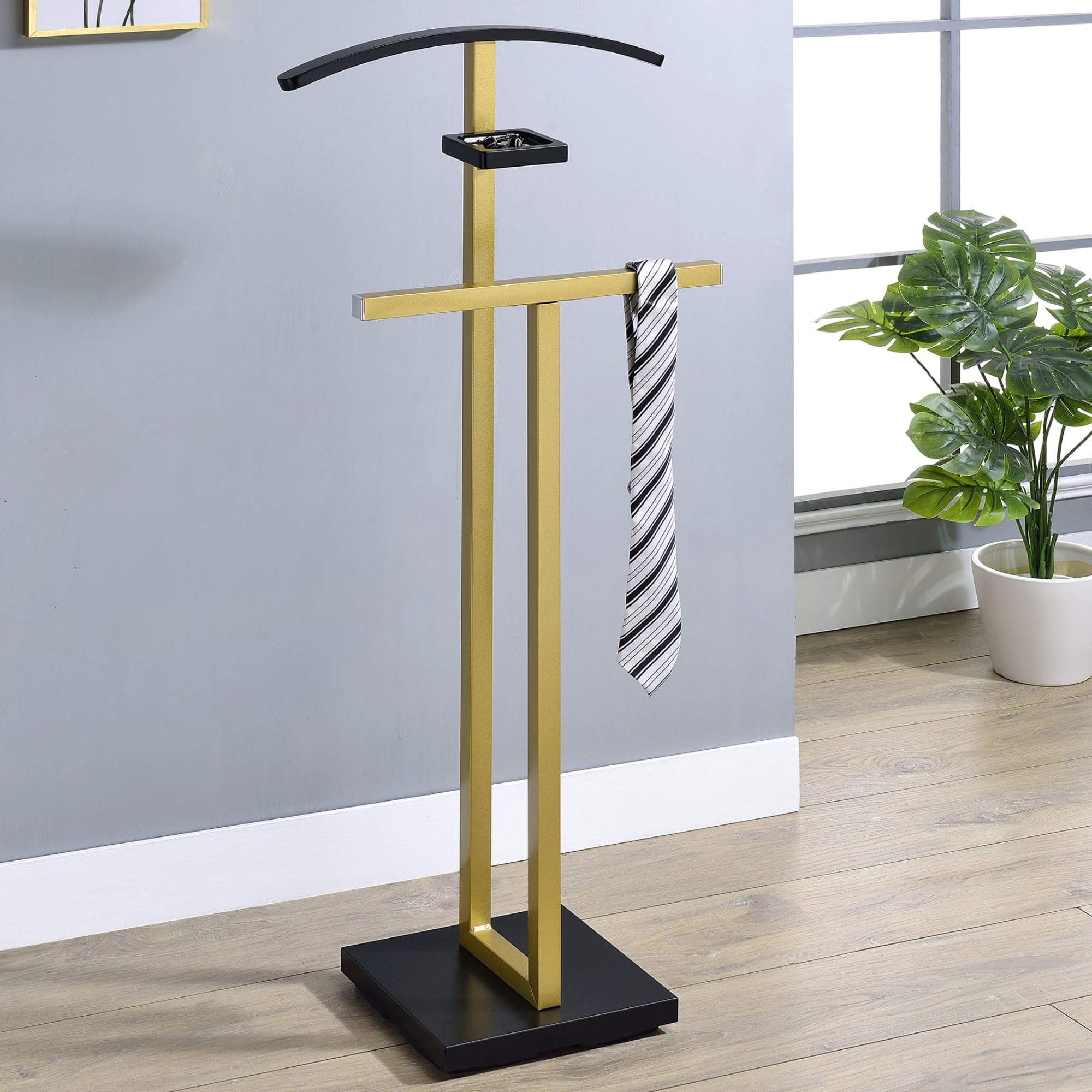 Kings Brand Furniture Metal Valet Stand – Freestanding Suit Organizer ...