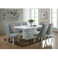 Kings Brand Furniture - Milan 7 Piece White Modern Rectangle Dinette ...
