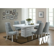 Kings Brand Furniture Avilla 8-Piece Pedestal Wood Dinettes Set, Six ...