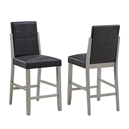 Kings Brand Furniture - Milton 24-Inch, Counter Height Bar Stools, 2 ...
