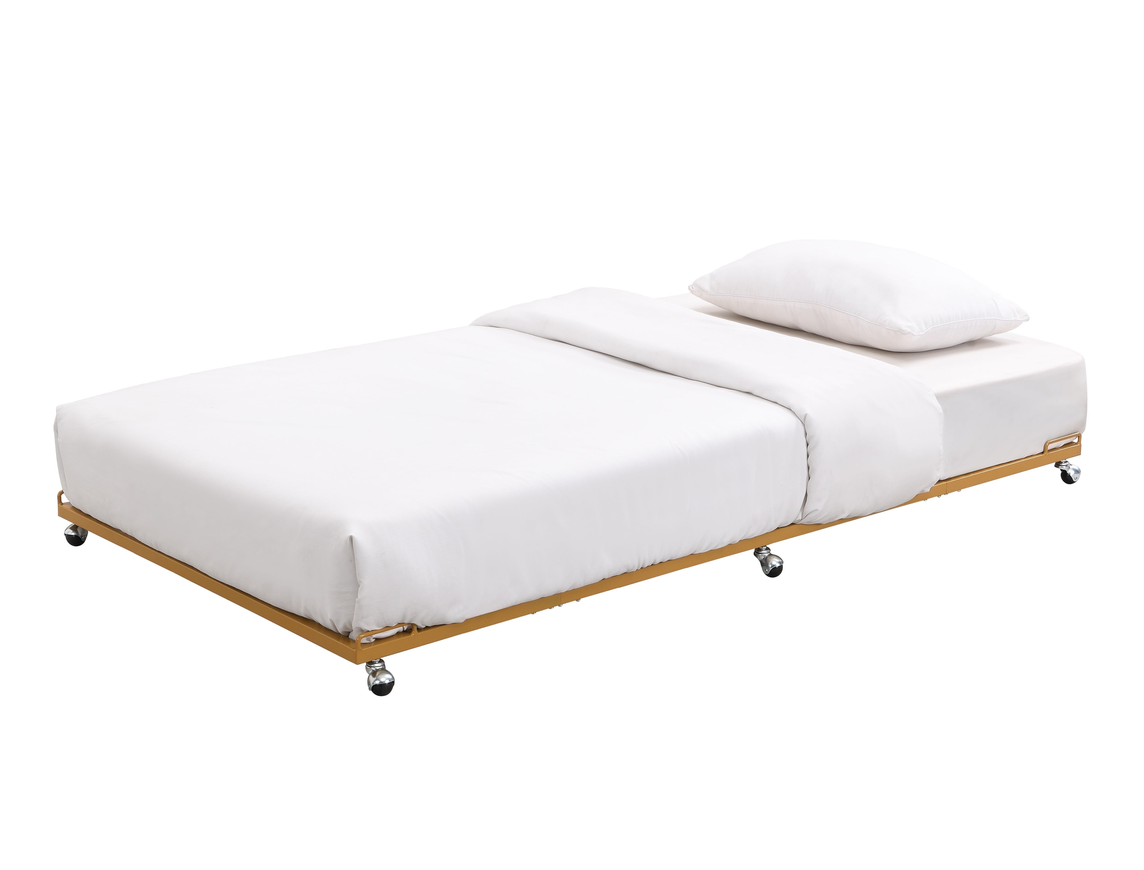 Kings Brand Furniture Moley Twin Size Metal Trundle - Roll Out Bed ...