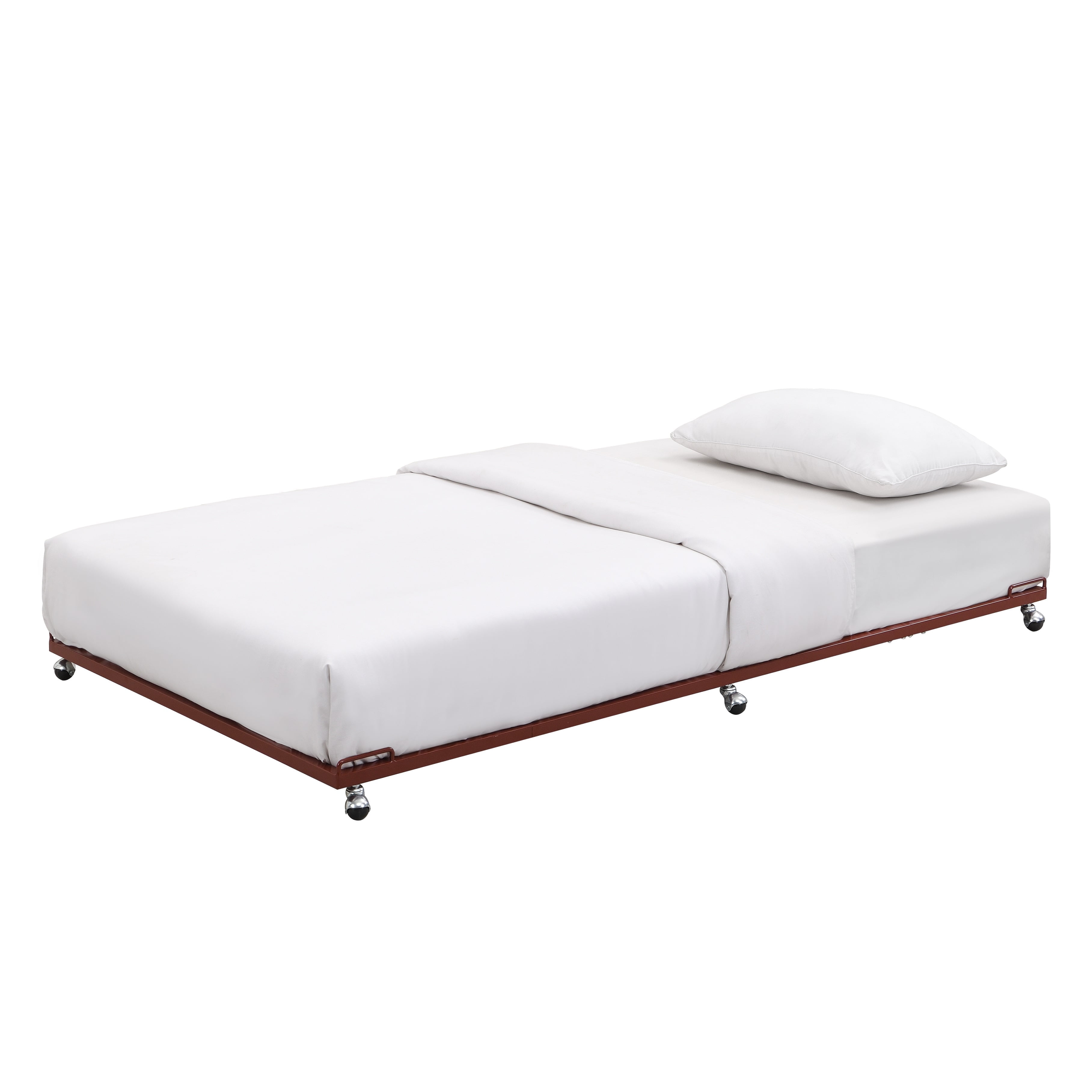 Kings Brand Furniture Moley Twin Size Metal Trundle - Roll Out Bed ...