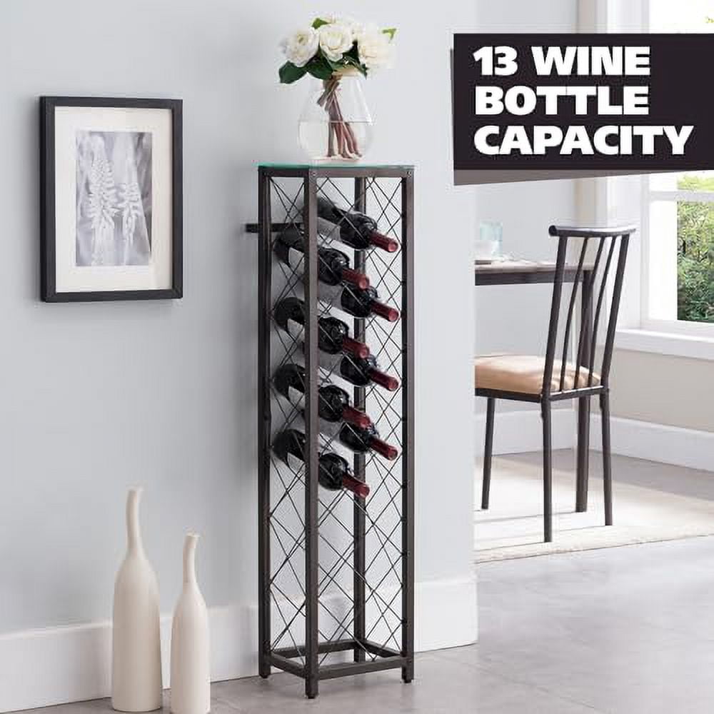 Kings Brand Furniture Narenda Freestanding Floor Wine Rack Storage ...
