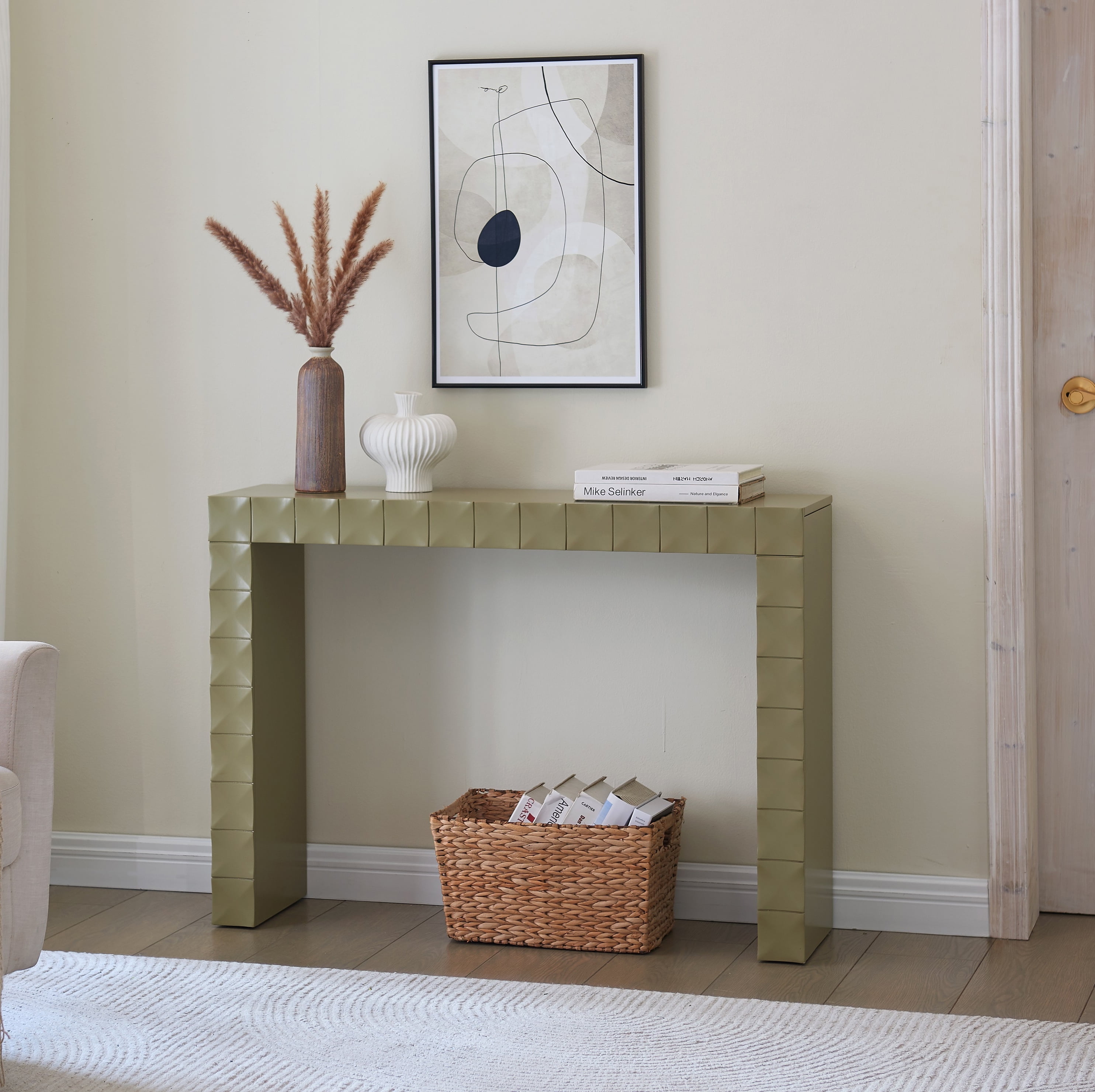 Kings Brand Furniture Turlock Wooden Console Table - Contemporary Thin ...
