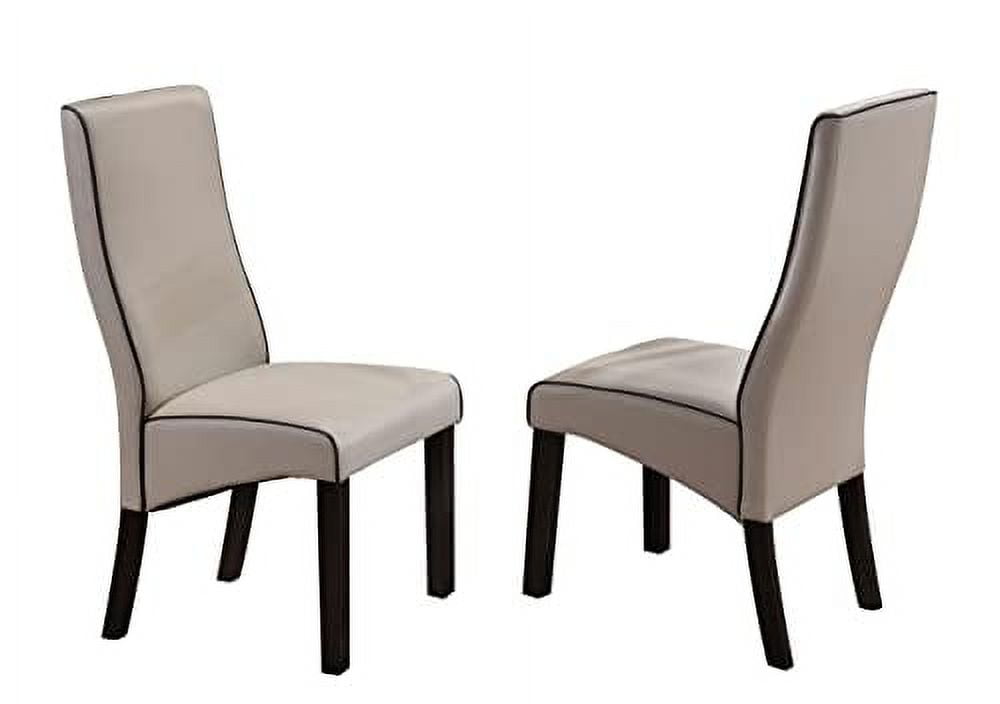 Kings Brand Furniture Upholstered Parson Chair (Set of 2), Gray ...