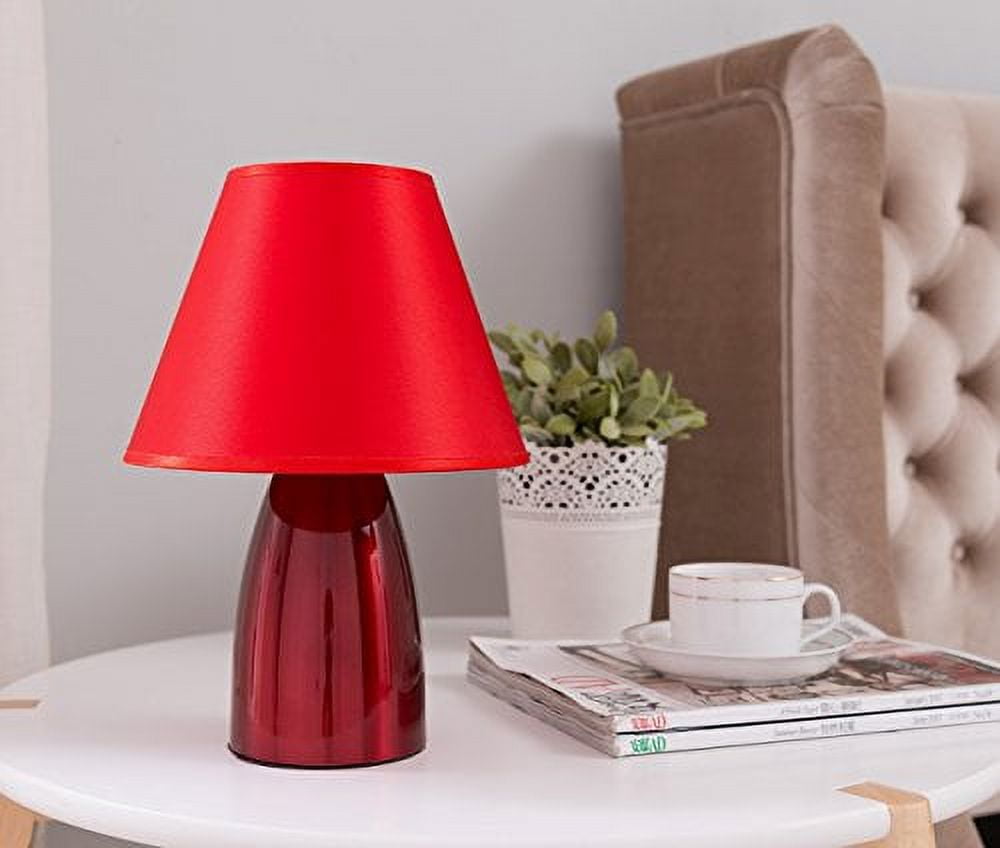 Kings Brand Furniture Wayne Metal Base with Fabric Shade Table Lamp for ...