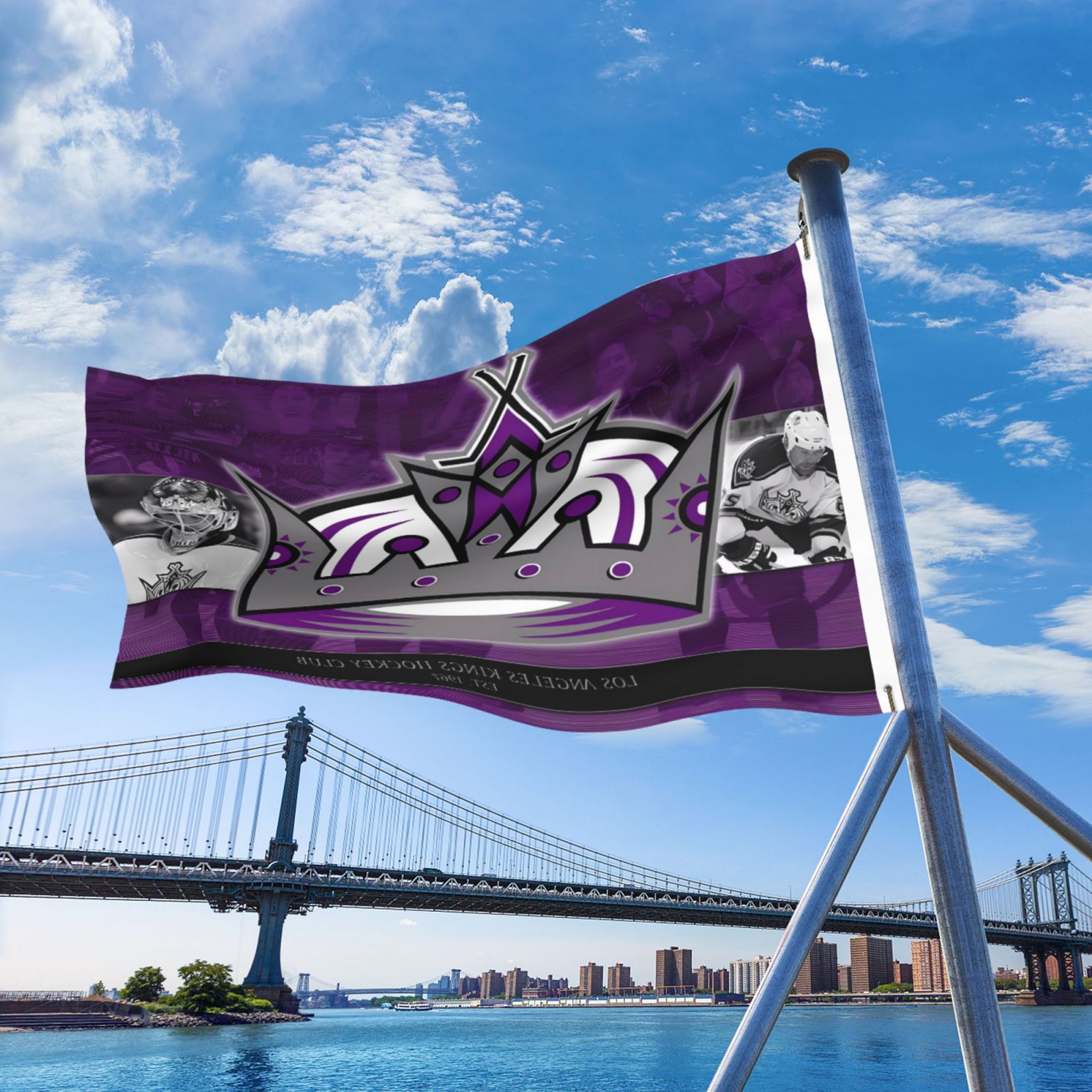 Kings Hockey Team Four Seasons Double Sided 5x8ft Flag for Hockey Team ...