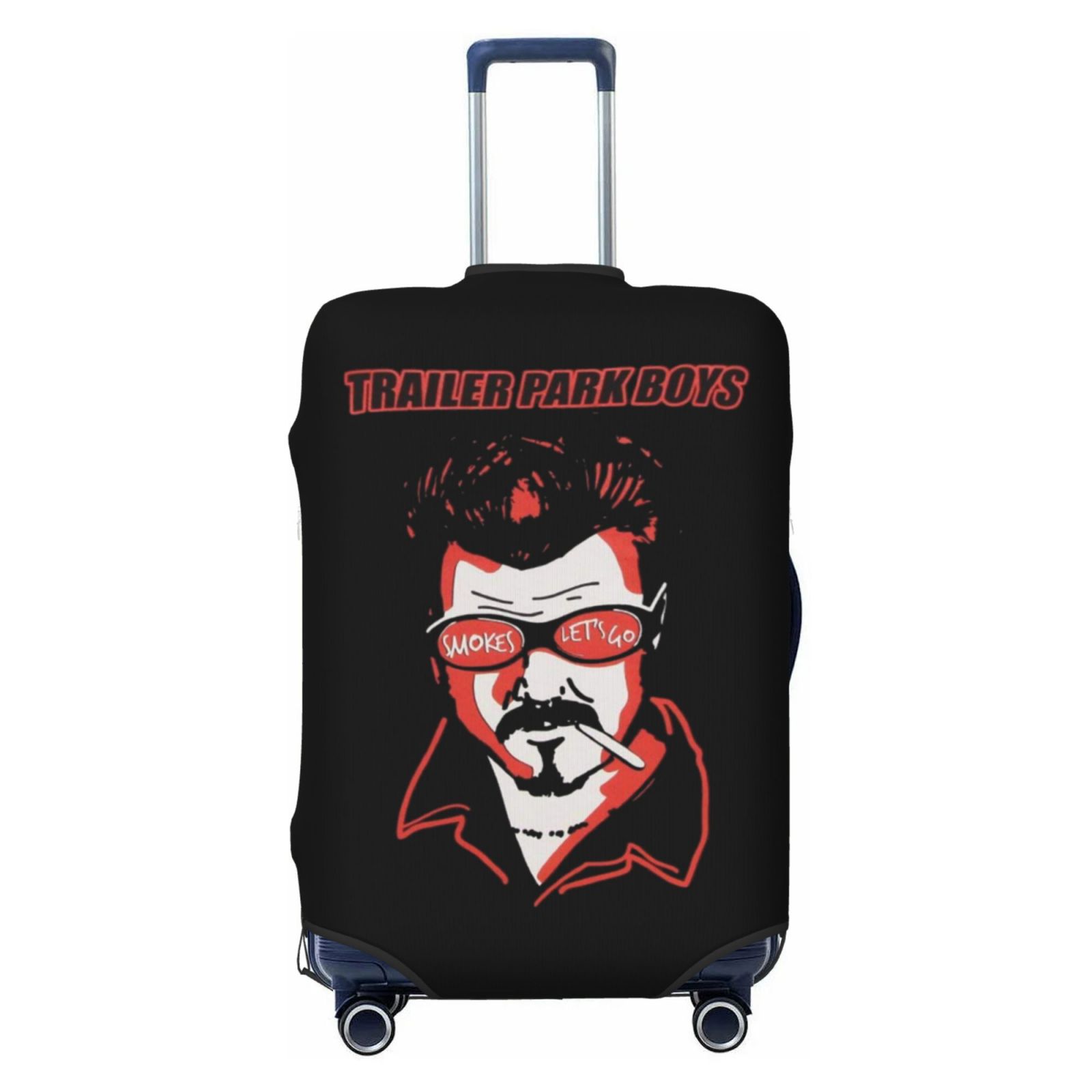 Kings Road Merch Trailer Park Boys Ricky Smokes Luggage Cover Approved Travel Suitcase Protector ...
