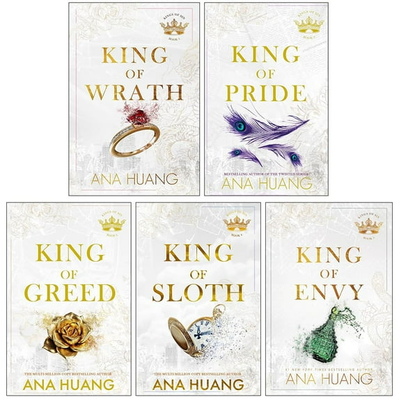 Kings of Sin Series 5 Books Collection Set By Ana Huang (King of Wrath, King of Pride, King of ...