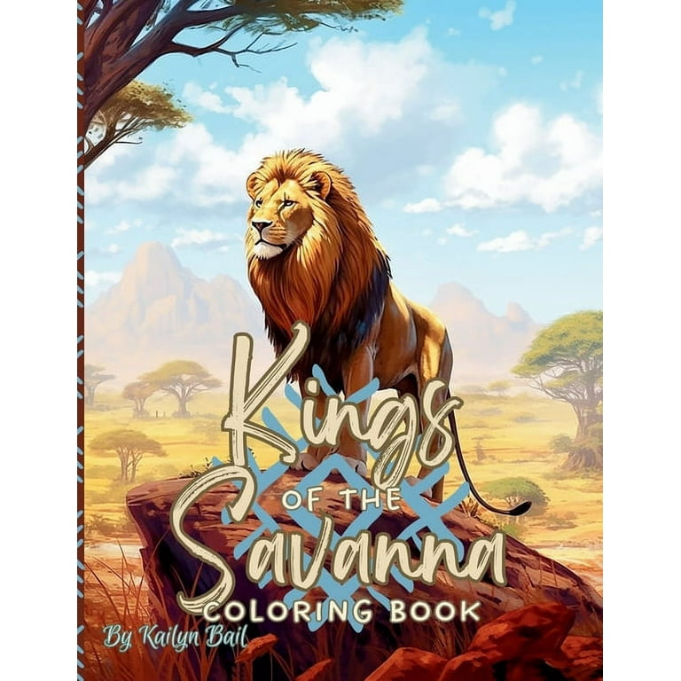 coloring book lions