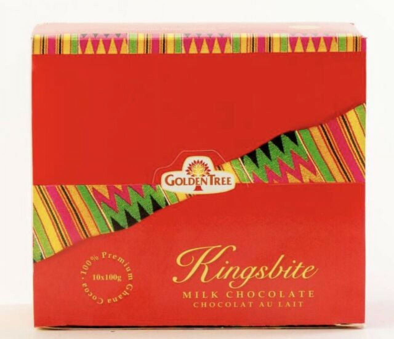 Kingsbite 40% Cocoa Milk Chocolate Bars Ghana Box of 10 - Walmart.com