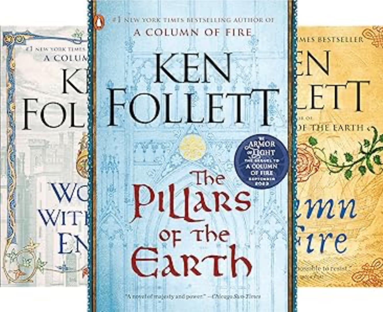 Kingsbridge Series Books 1-3: The Pillars of the Earth, World Without ...