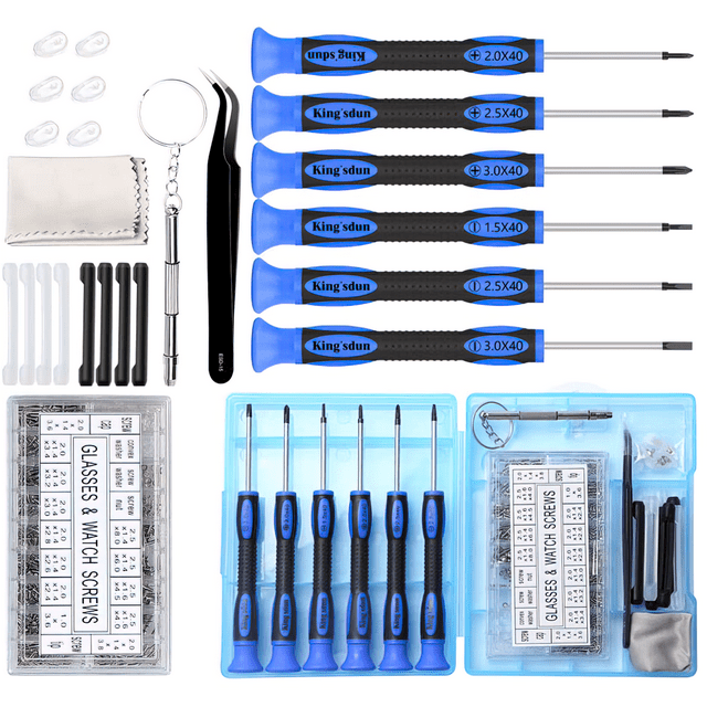 Kingsdun Eyeglass Repair & Fixing Kit: Screw Tightening Tool Set for ...