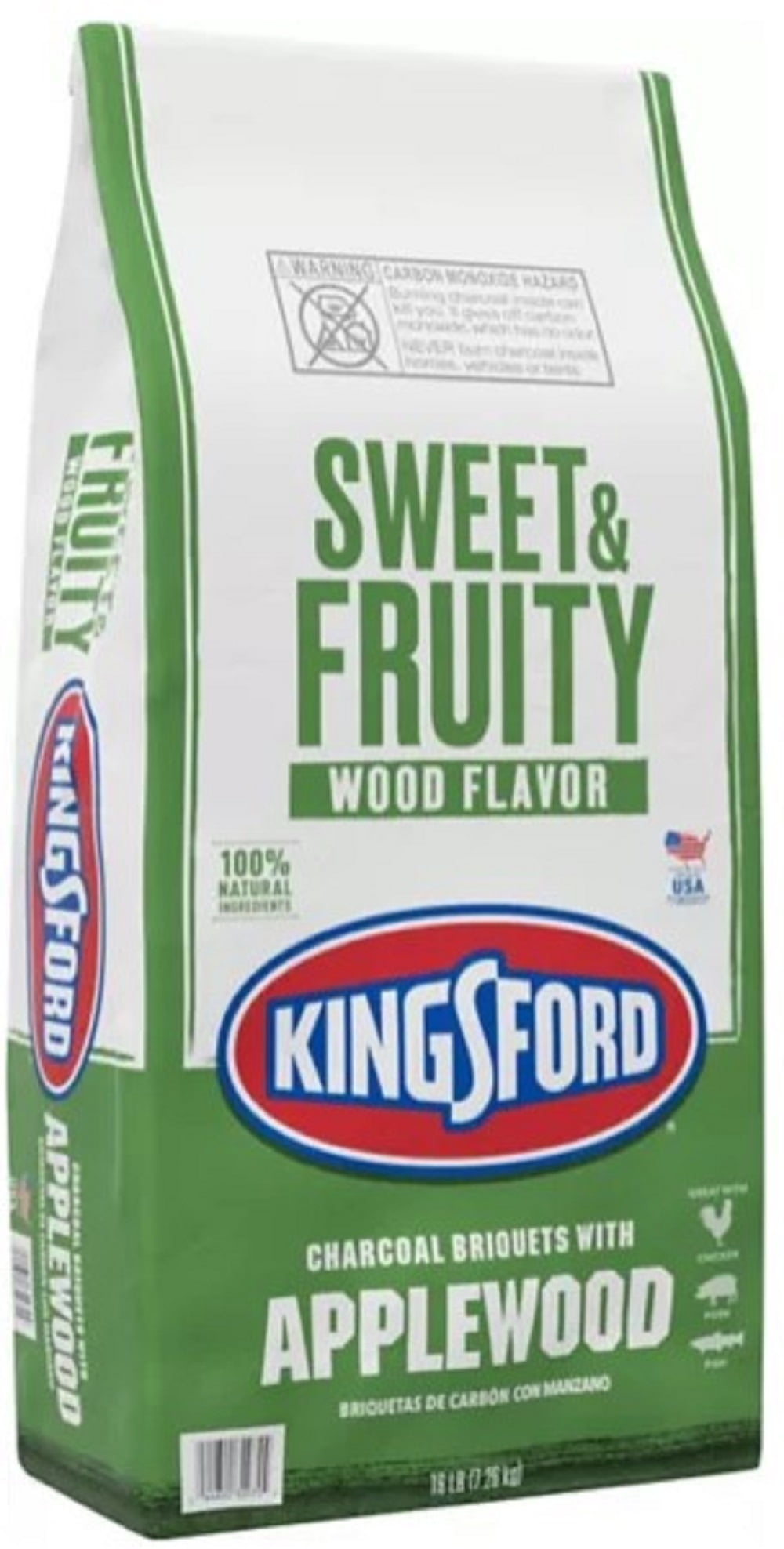 Kingsford Applewood Charcoal Briquettes, Grilling Charcoal, 16 lb ...
