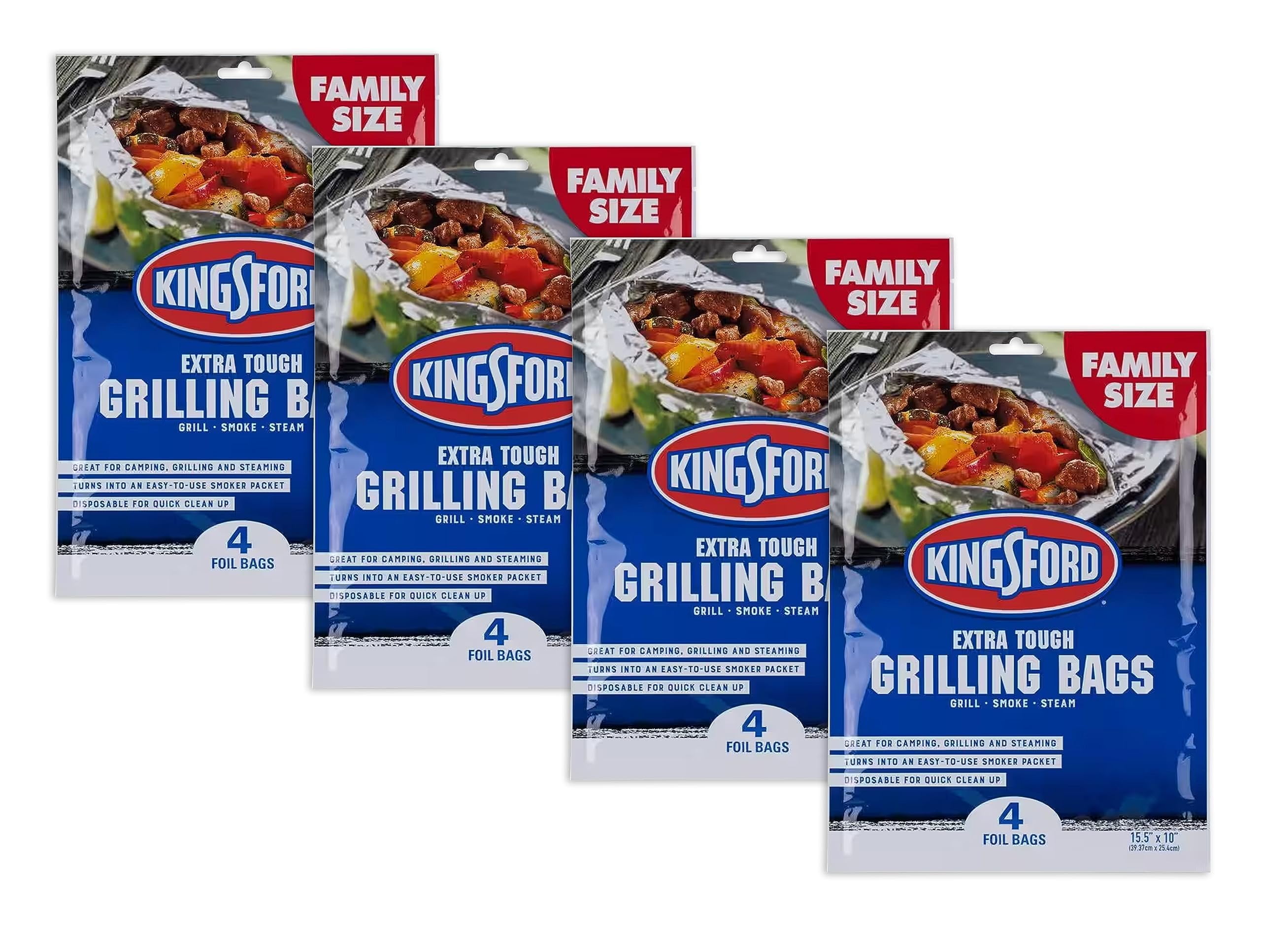 Kingsford Grilling Extra Tough Aluminum Grill Bags, for Locking in ...