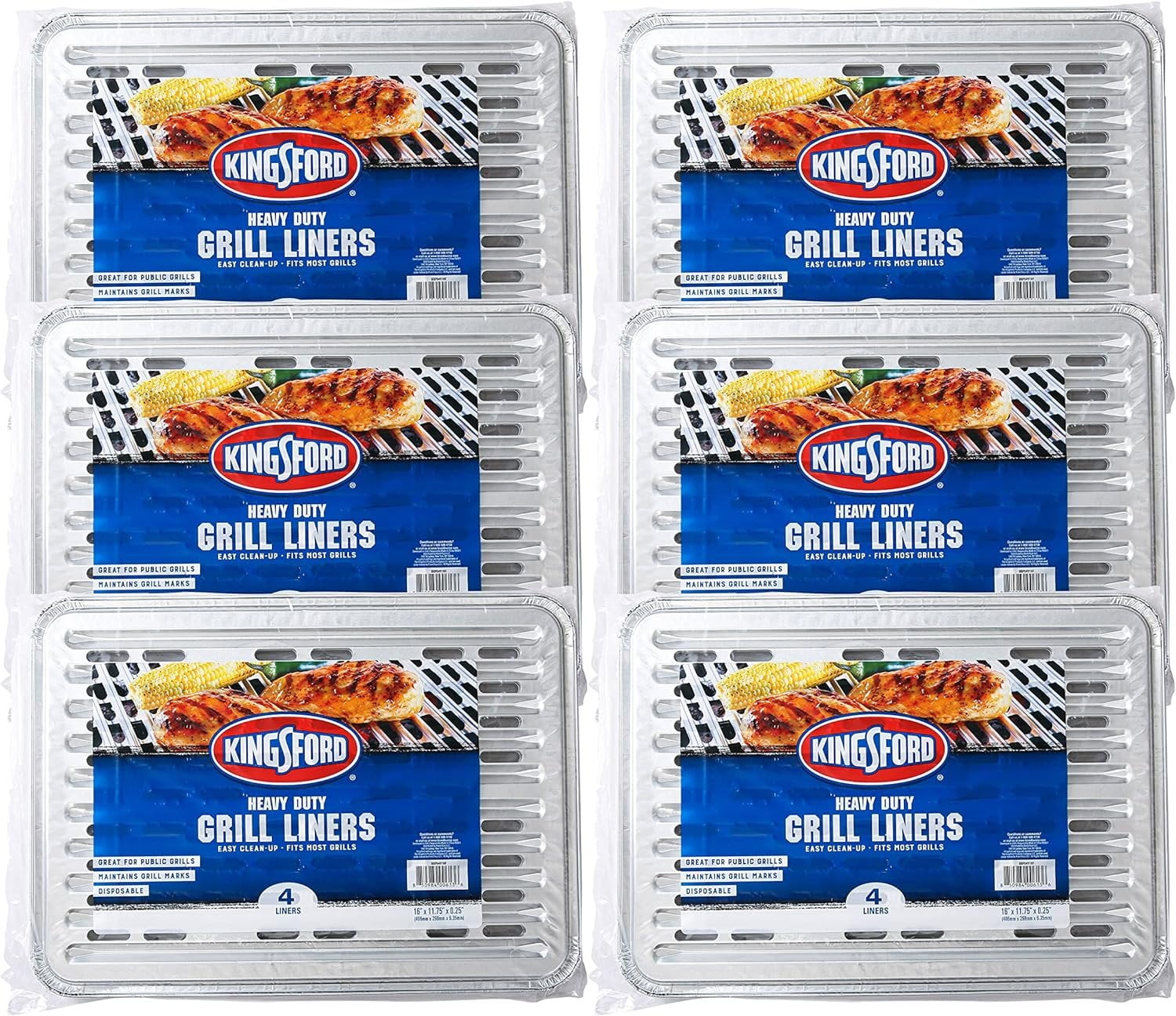 Kingsford Heavy Duty Aluminum Grill Liners Heavy Duty Grill Liners ...