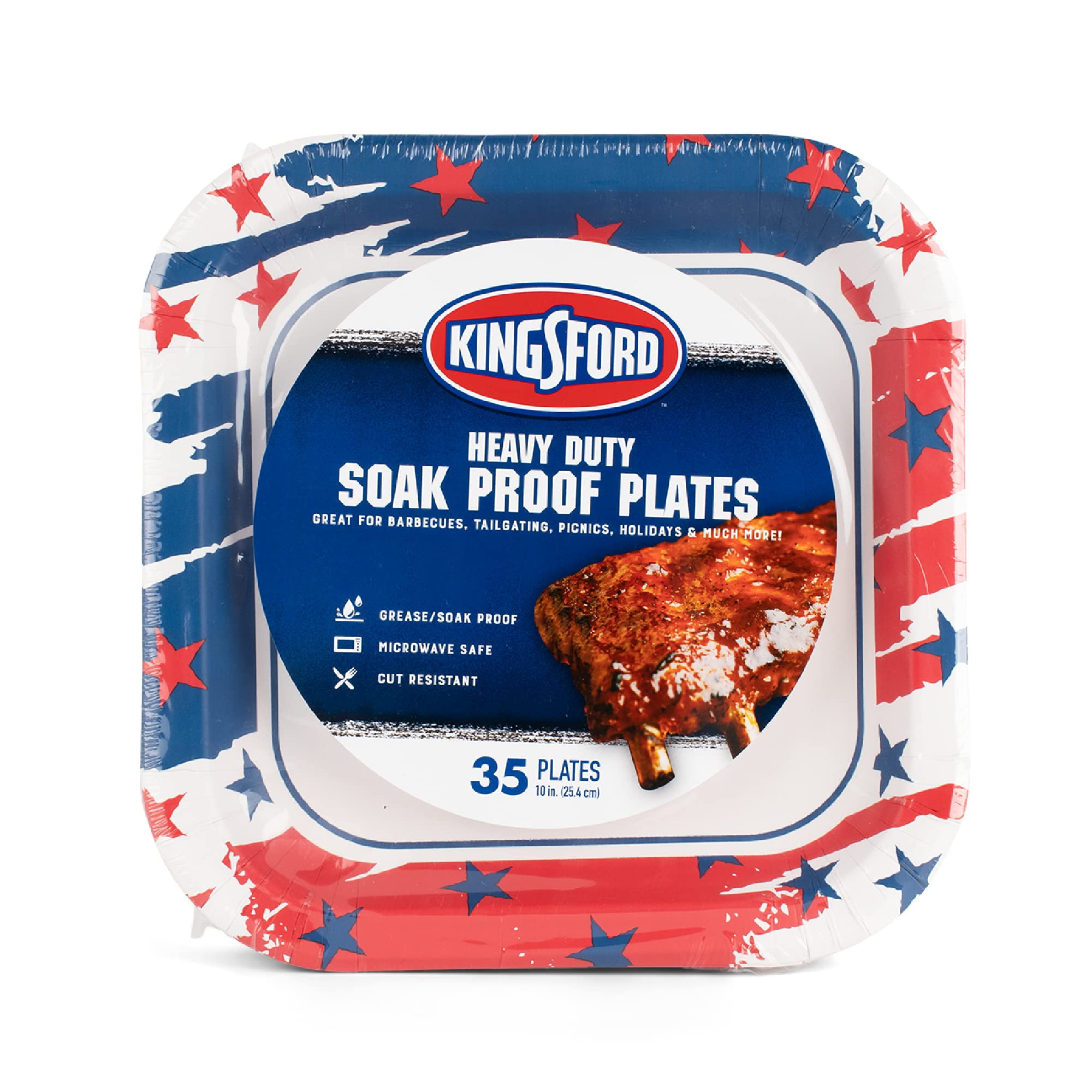 Kingsford Heavy Duty Soak MSF2 Proof Plates, 10 Inches - 35 Count ...