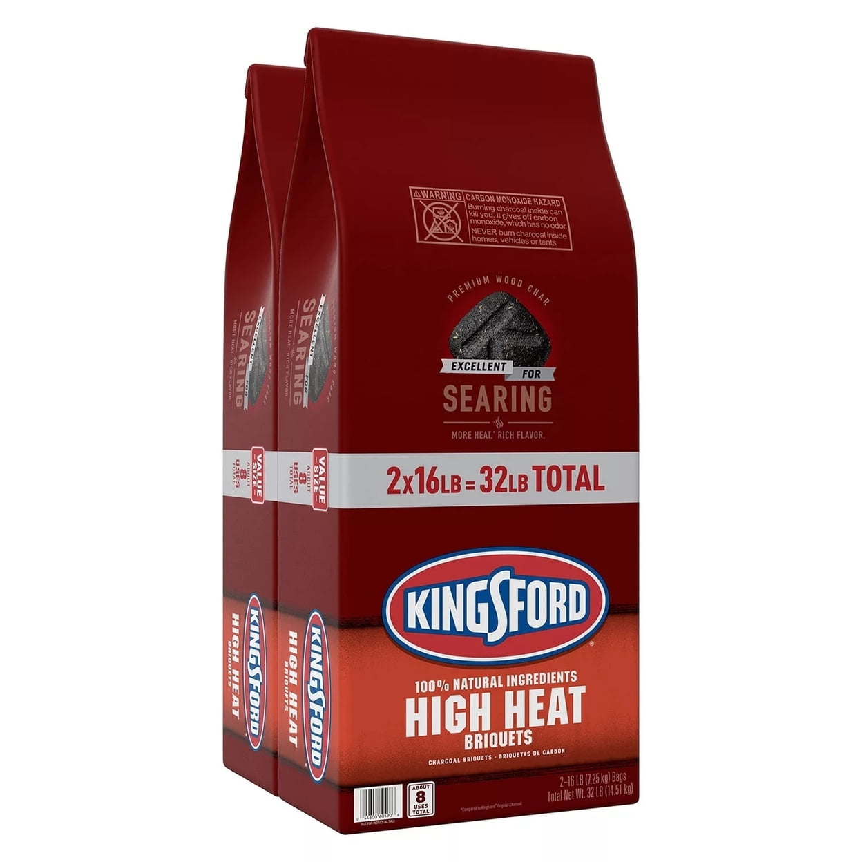 Kingsford High Heat Charcoal 16 Pound Bag (Pack of 2) - Walmart.com