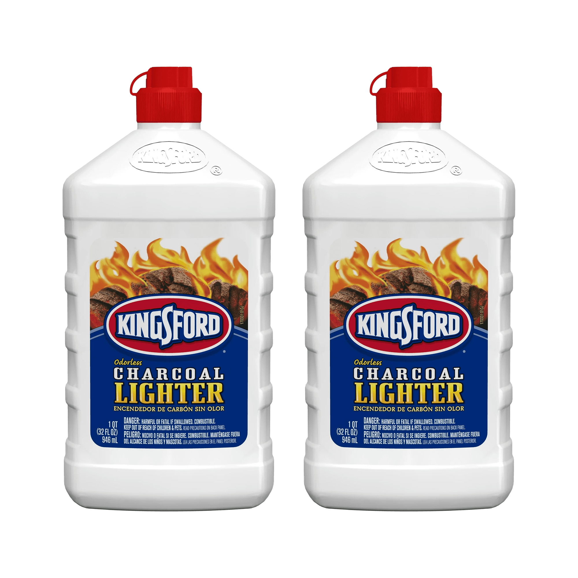 Kingsford Odorless Charcoal Lighter Fluid, 32oz (Pack of 2) - Walmart.com