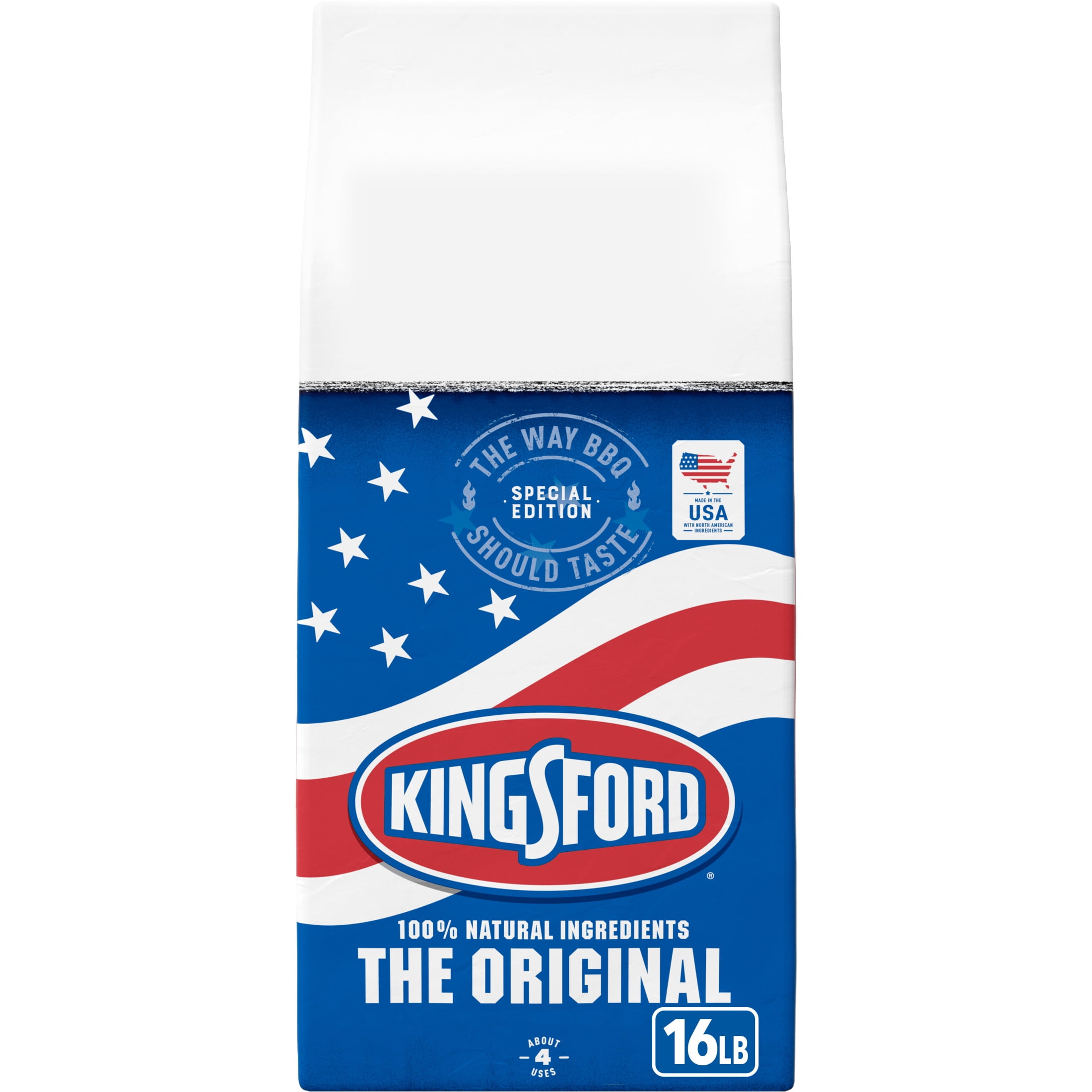 Kingsford Original Charcoal Briquettes, BBQ Charcoal for Grilling, 16 ...