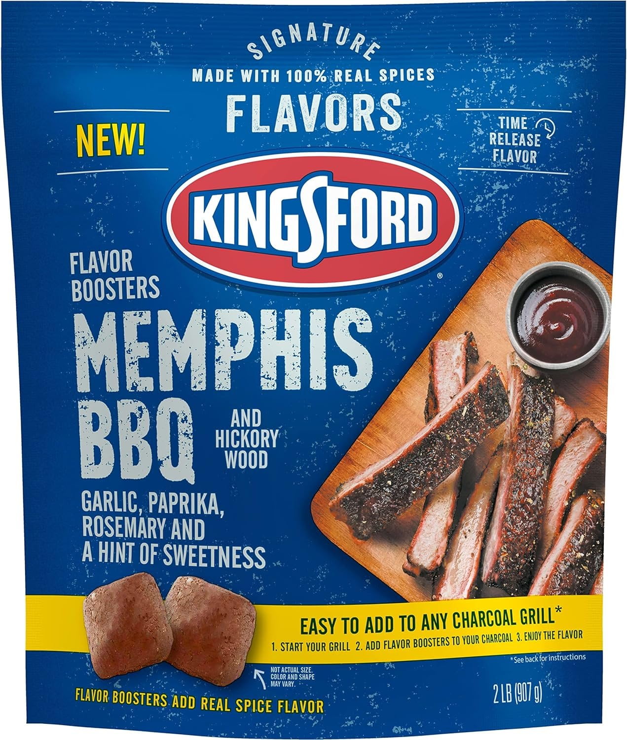 Kingsford Signature Flavors Flavor Boosters, Memphis BBQ and Hickory ...