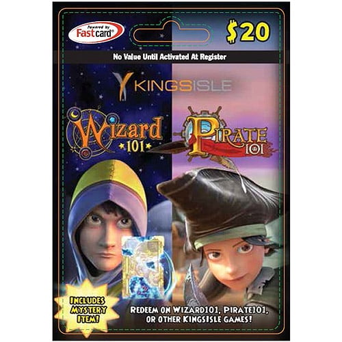 Kingsisle Combo Wizard101 & Pirate101 $20 Gift Card - Walmart.com