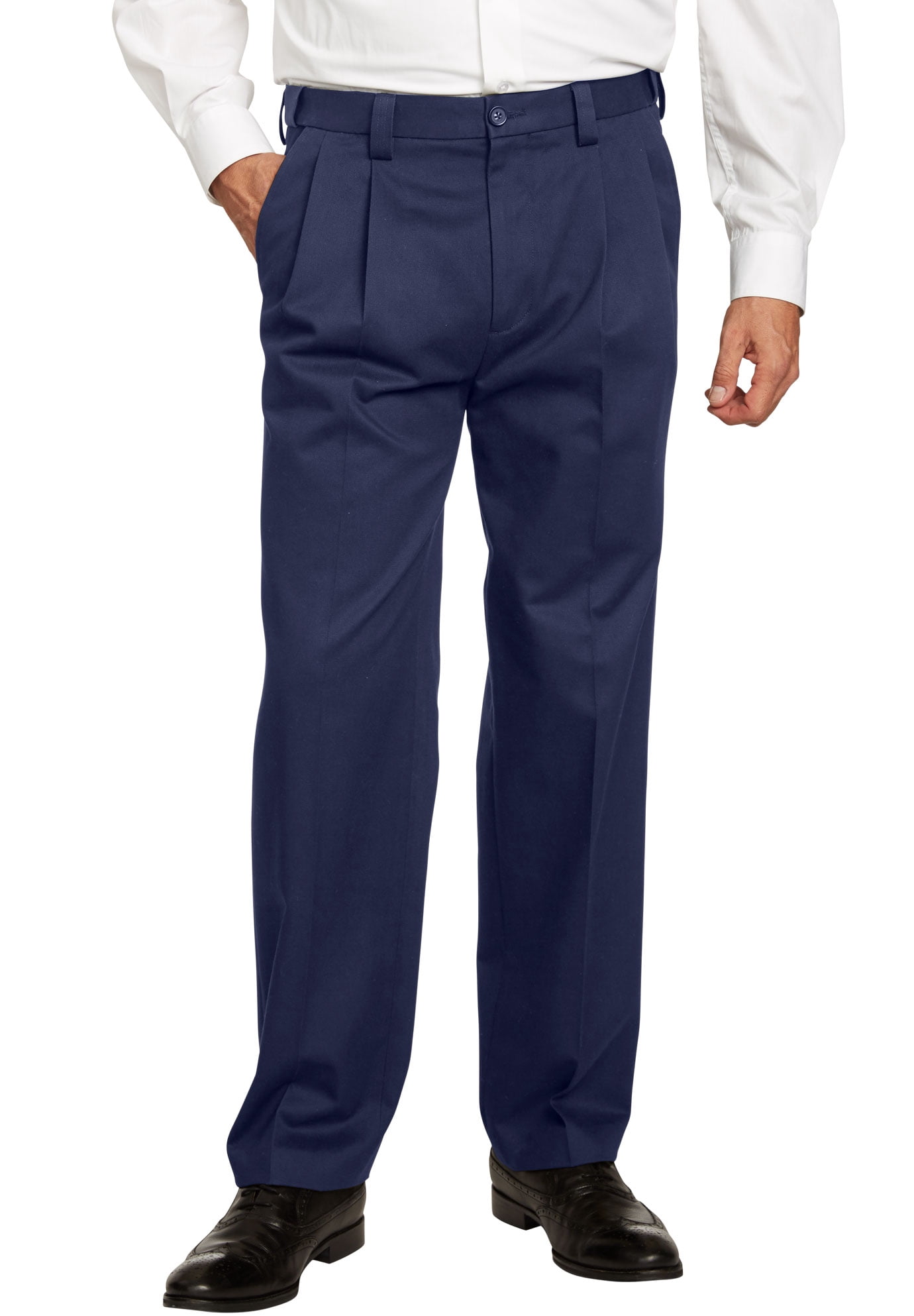 KingSize Men's Big & Tall Classic Fit Wrinkle-Free Expandable Waist ...